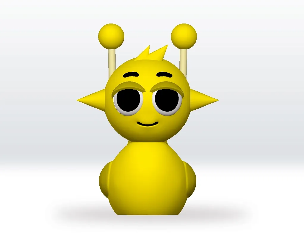 Characters & Creatures STL Download - Sprunki Yellow Duck STL file ...
