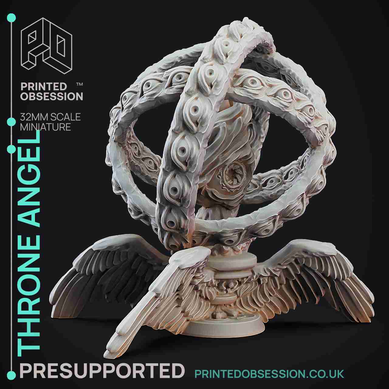 Throne - High Angel - PRESUPPORTED - 32mm scale | 3D models download | Creality Cloud