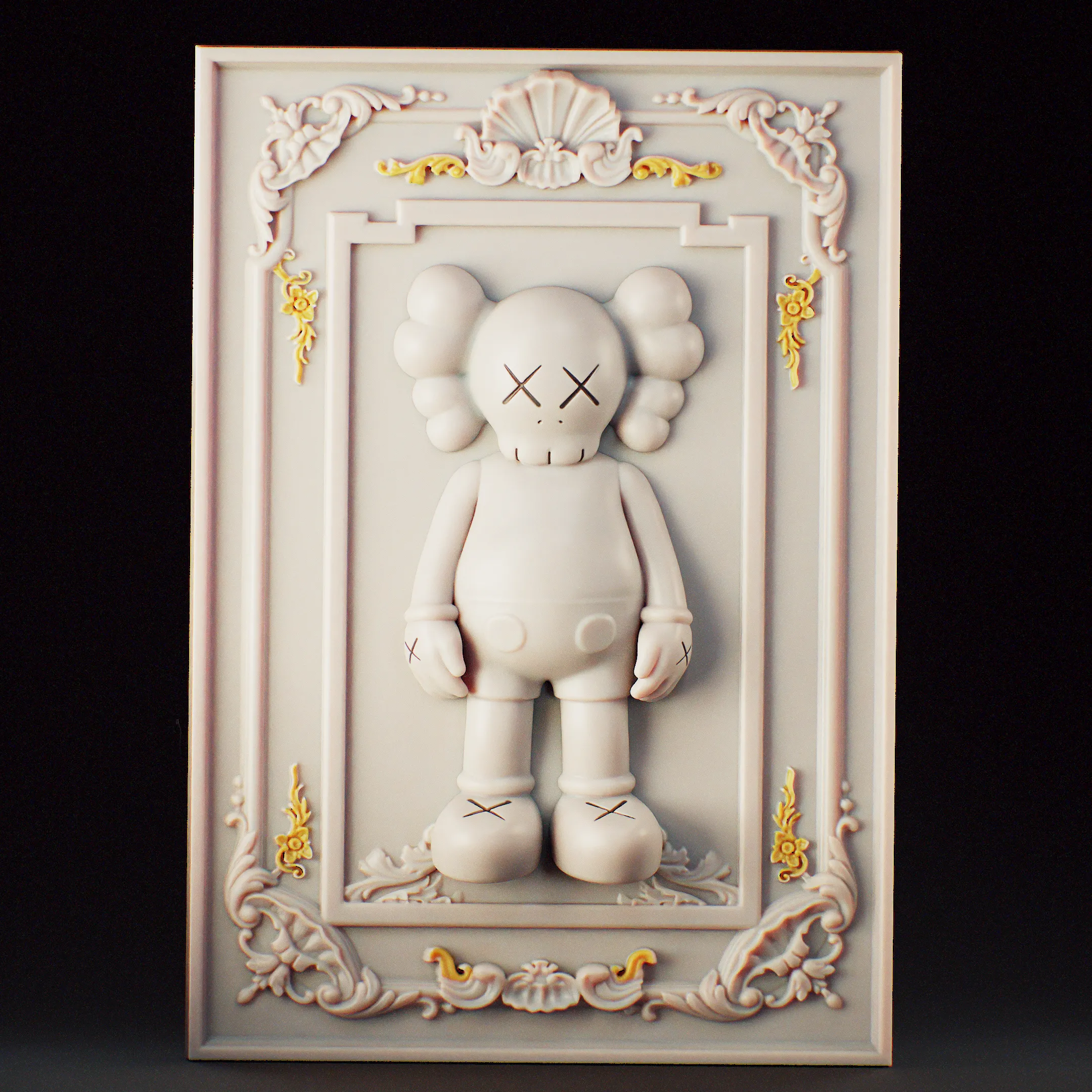 Home Decorations & Ornaments STL Download - Kaws Neoclassical Stand or ...