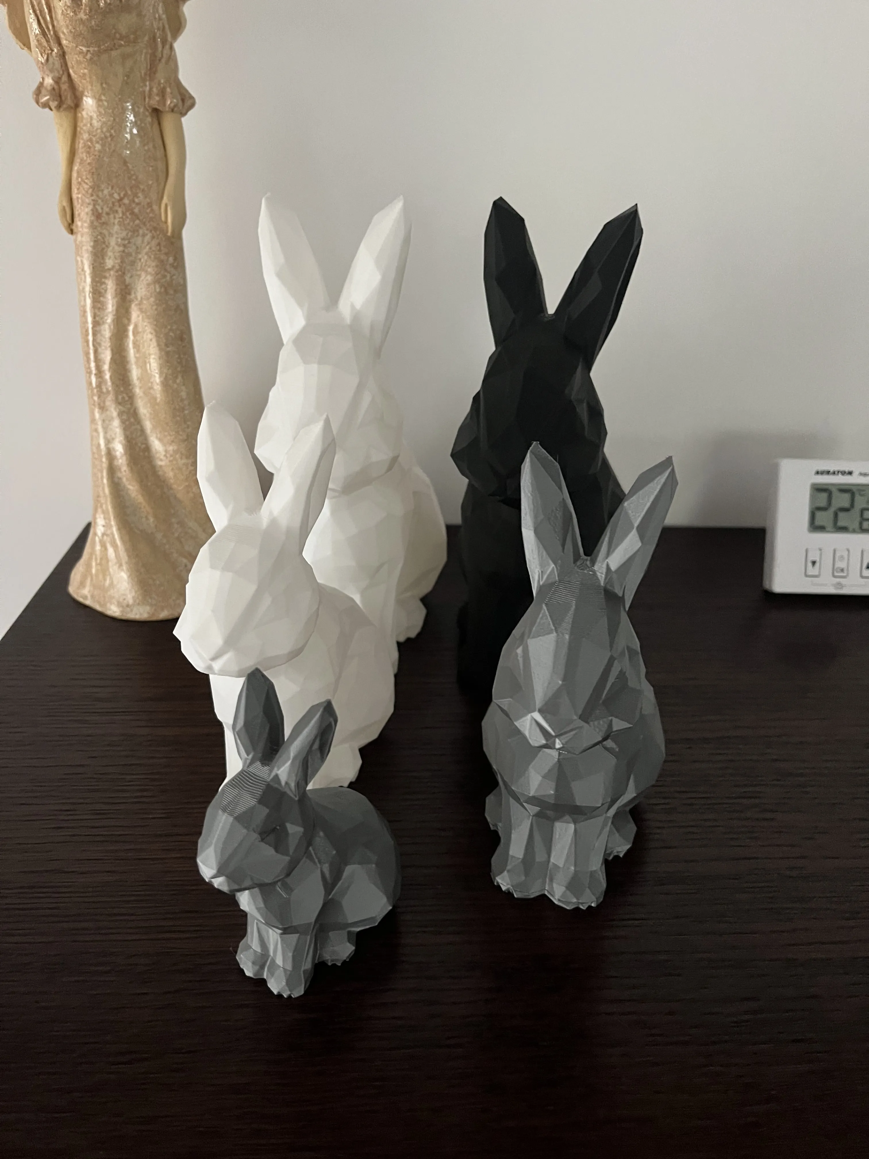 3D Printer Files | 3MF File | Low Poly Rabbits - WireFrame | Creality Cloud