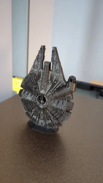 Printed it with a brim. It turned out great. Lots of details, wonderful ...