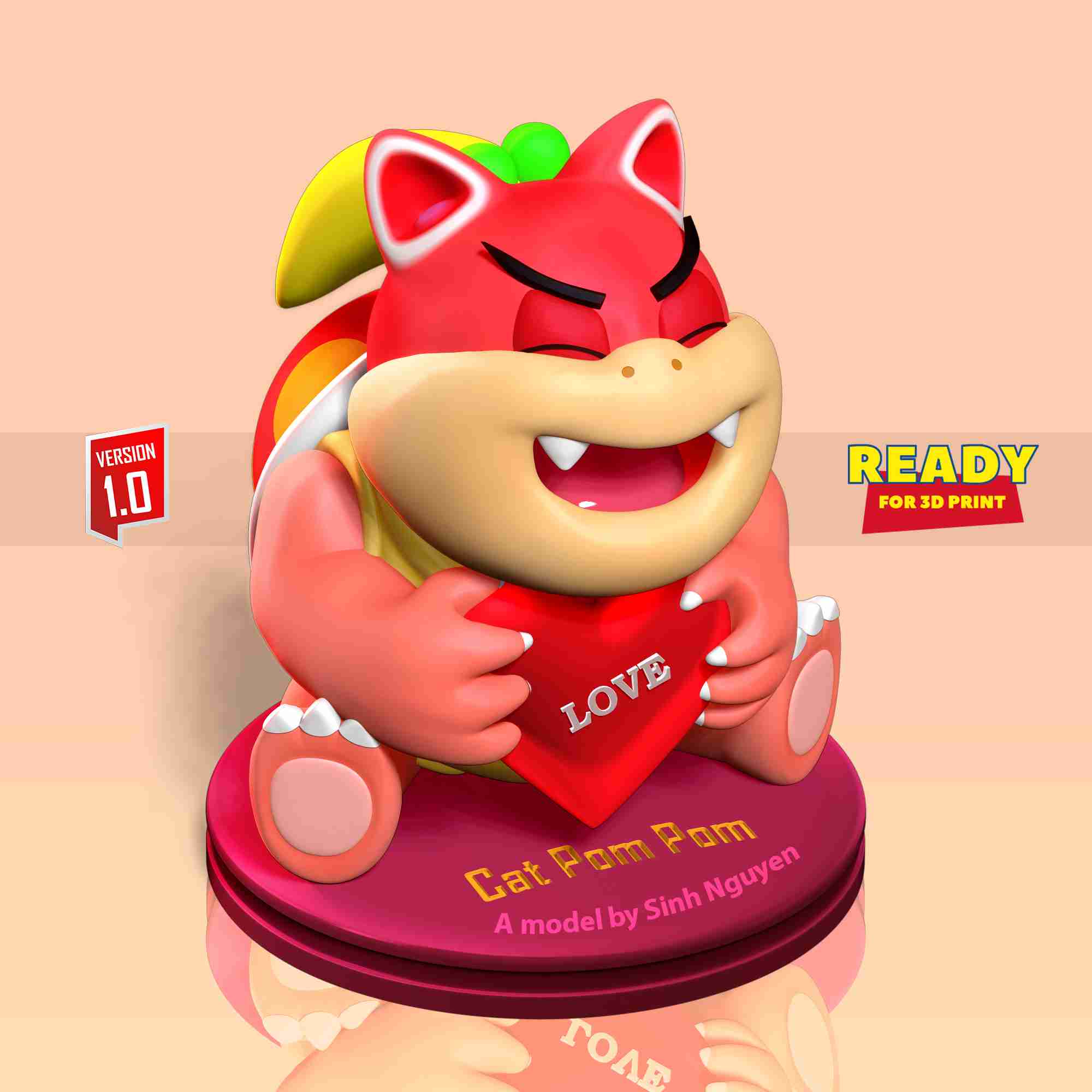 Cat Pom Pom | 3D models download | Creality Cloud