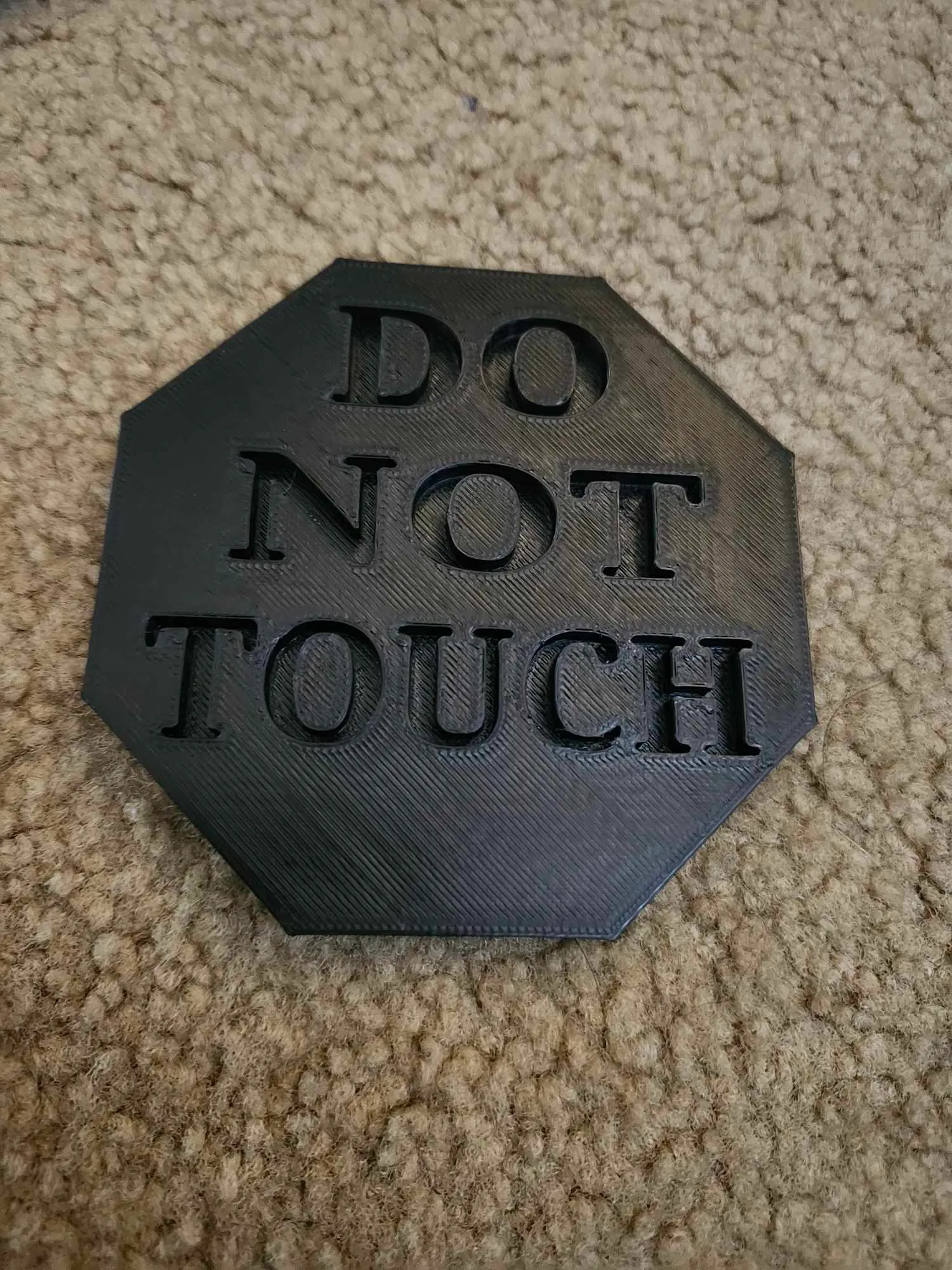 3D Printer Files | 3MF File | Do Not Touch Stop Sign | Creality Cloud