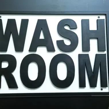Commercial WASH ROOM sign board 215x150x5 mm | Creality Cloud