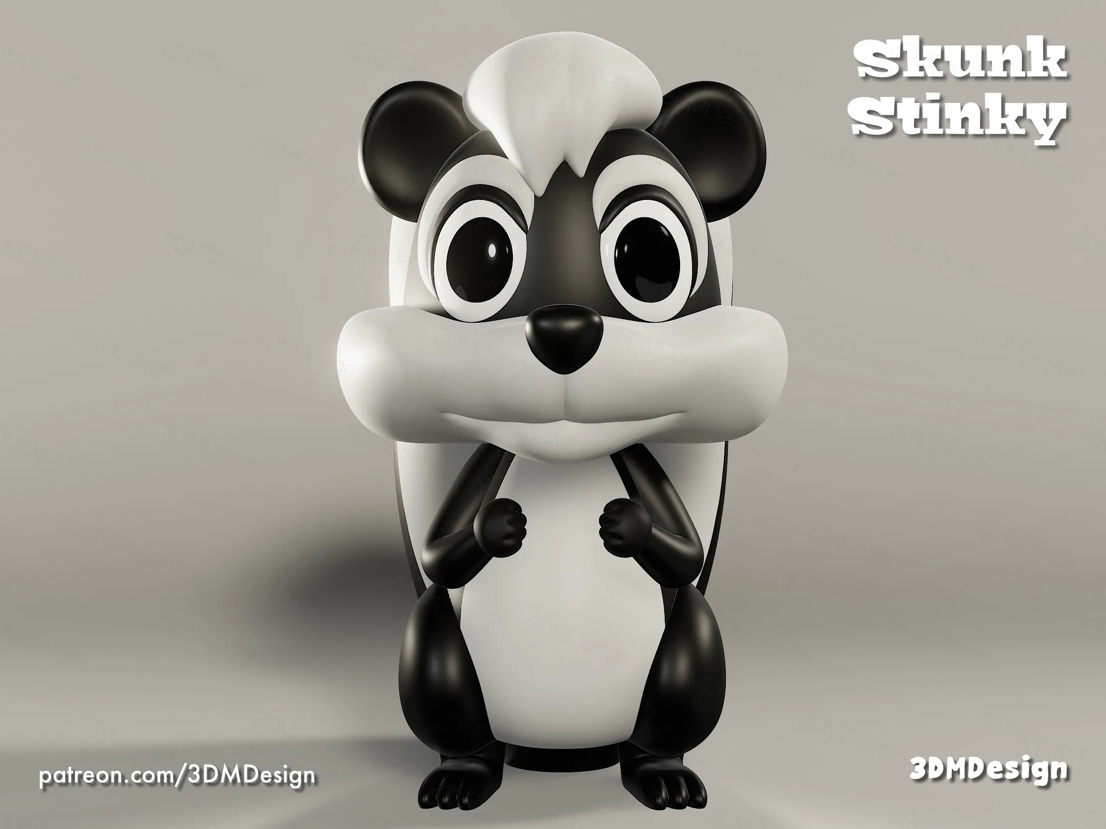 3D Printer Files | 3MF File | Skunk Stinky 🦨💨 | Creality Cloud