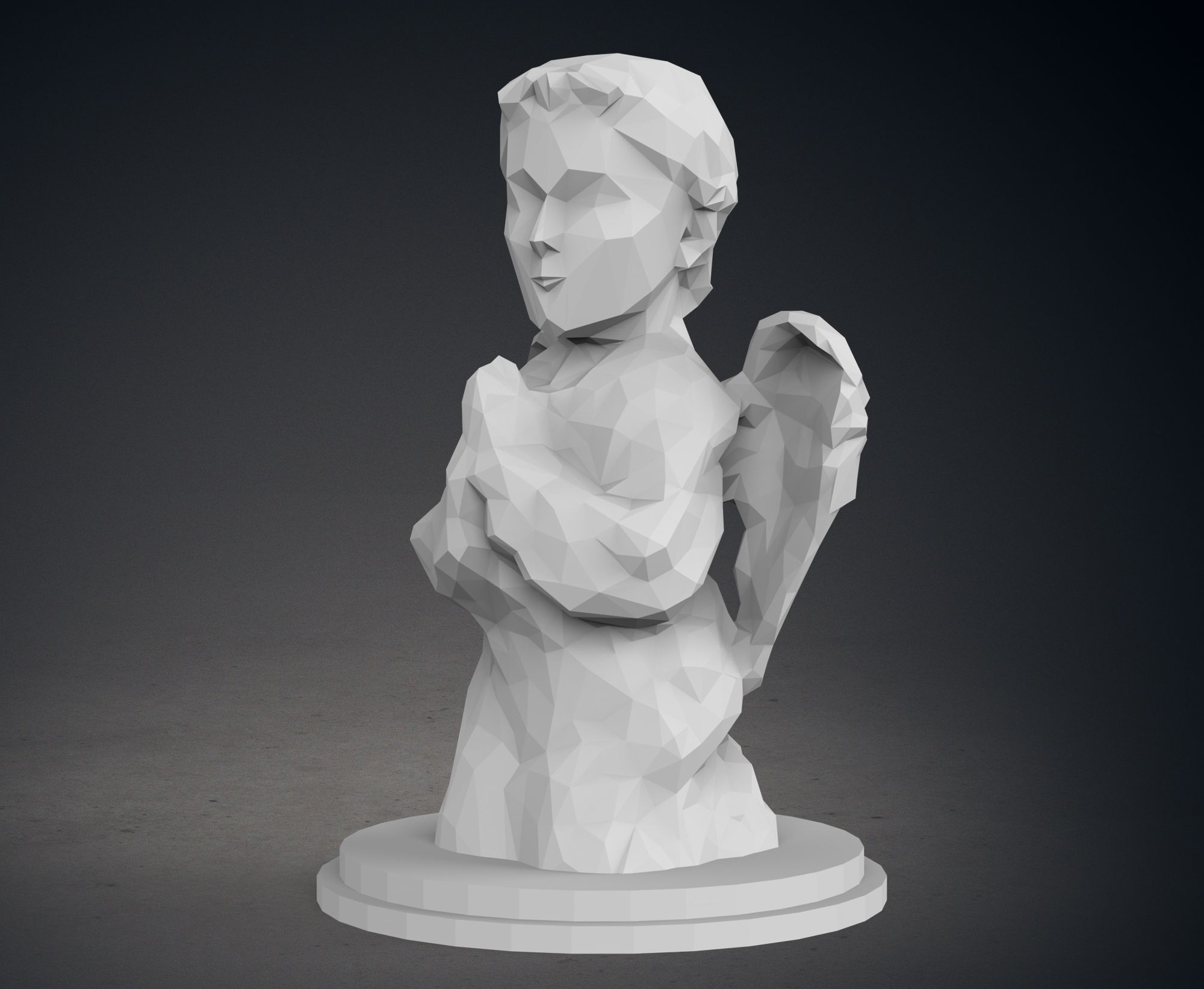 Low Poly Praying Angel | 3D models download | Creality Cloud
