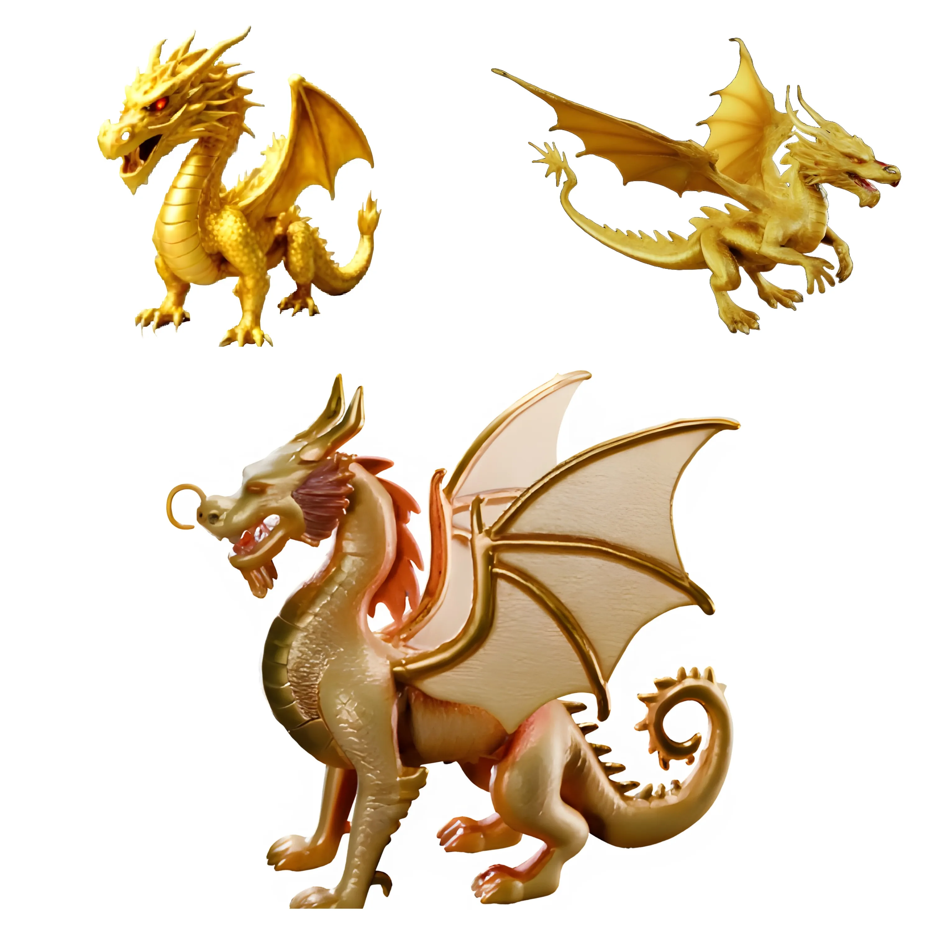 Characters & Creatures STL Download - Golden Guardian Dragonby MR AnyCAD