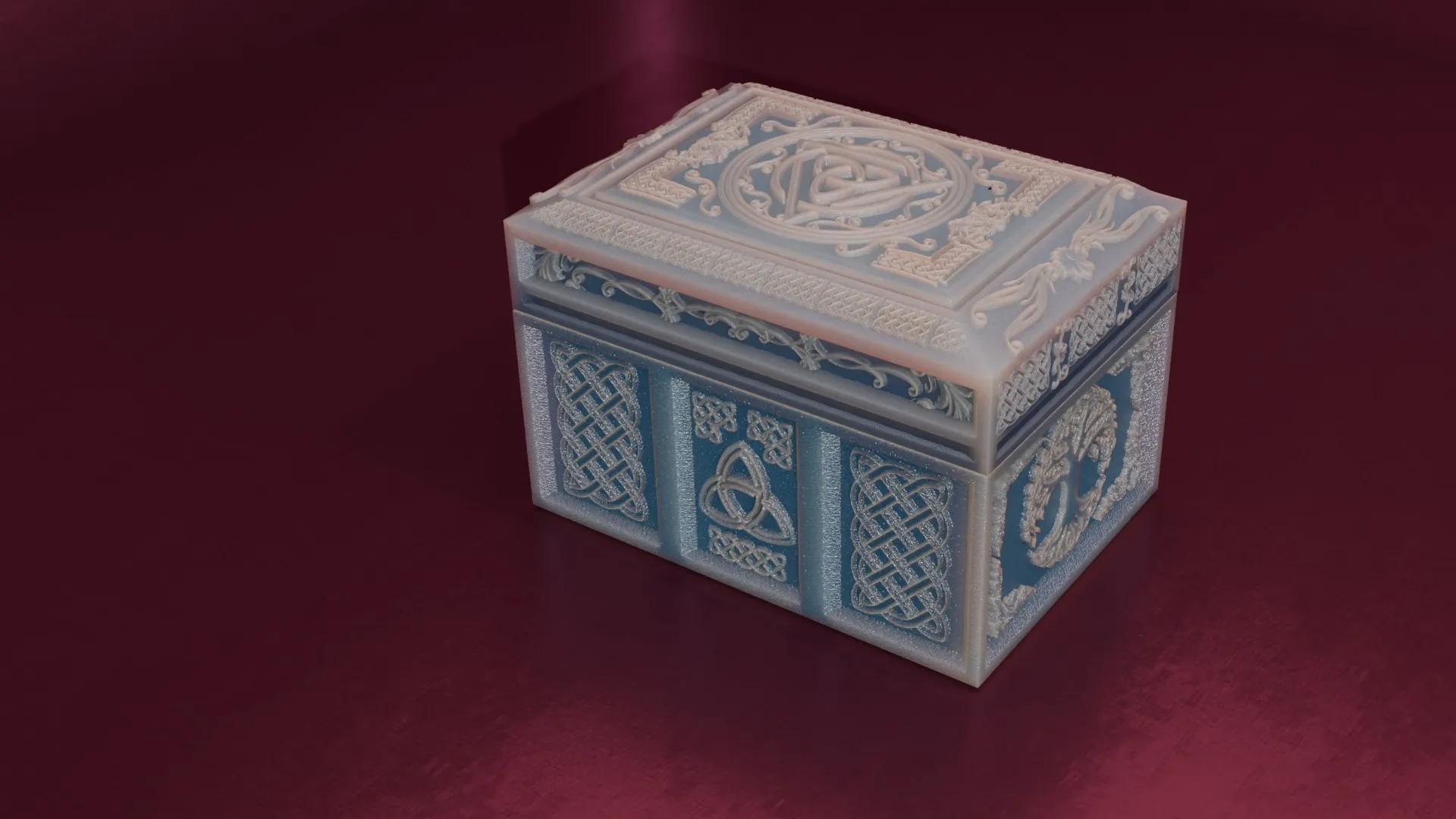 3D Printer Files | 3MF File | Celtic box / gift -painted 3mf | Creality ...