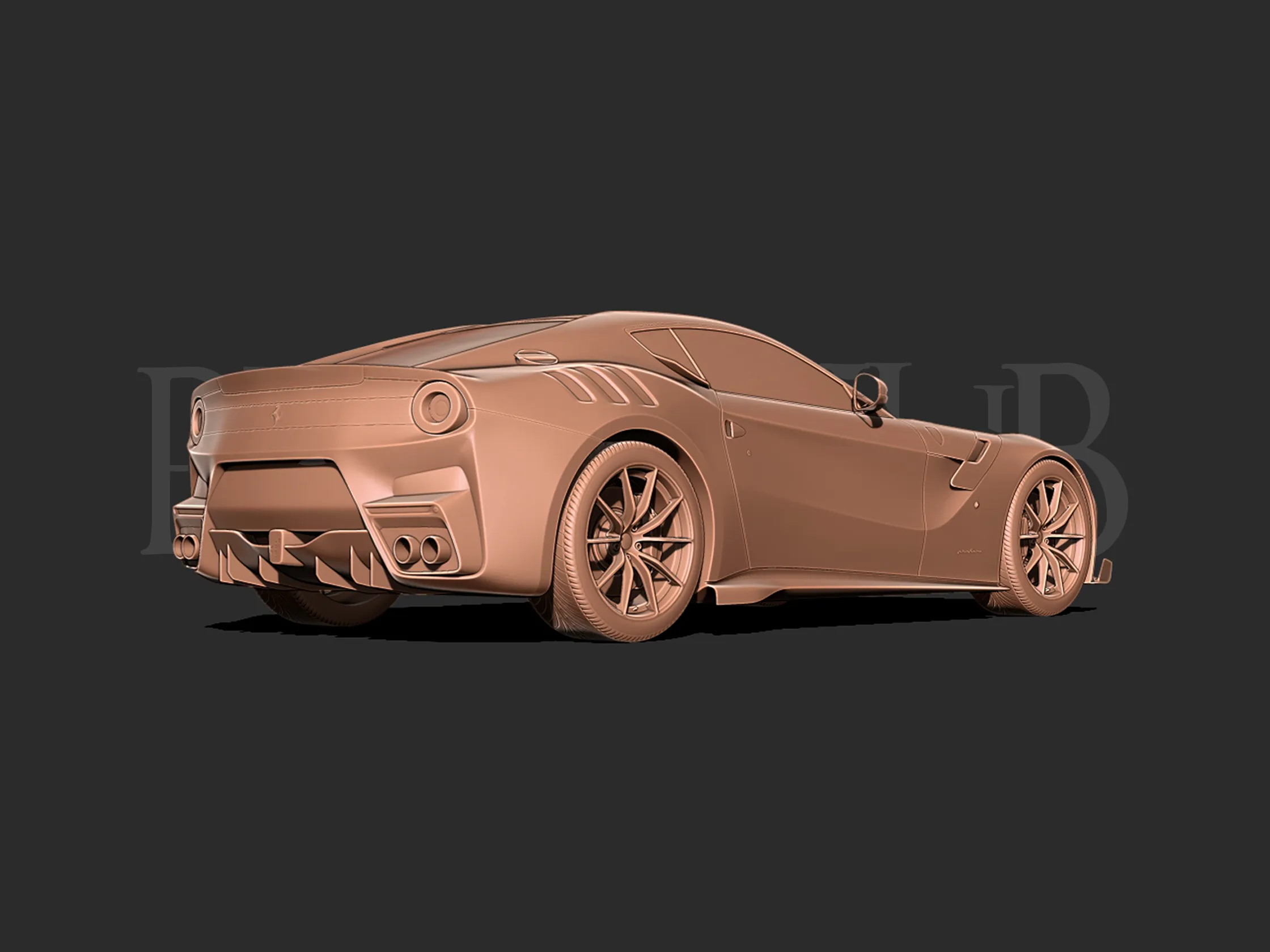 Other STL Download - ferrari f12 3d print modelby Printhub