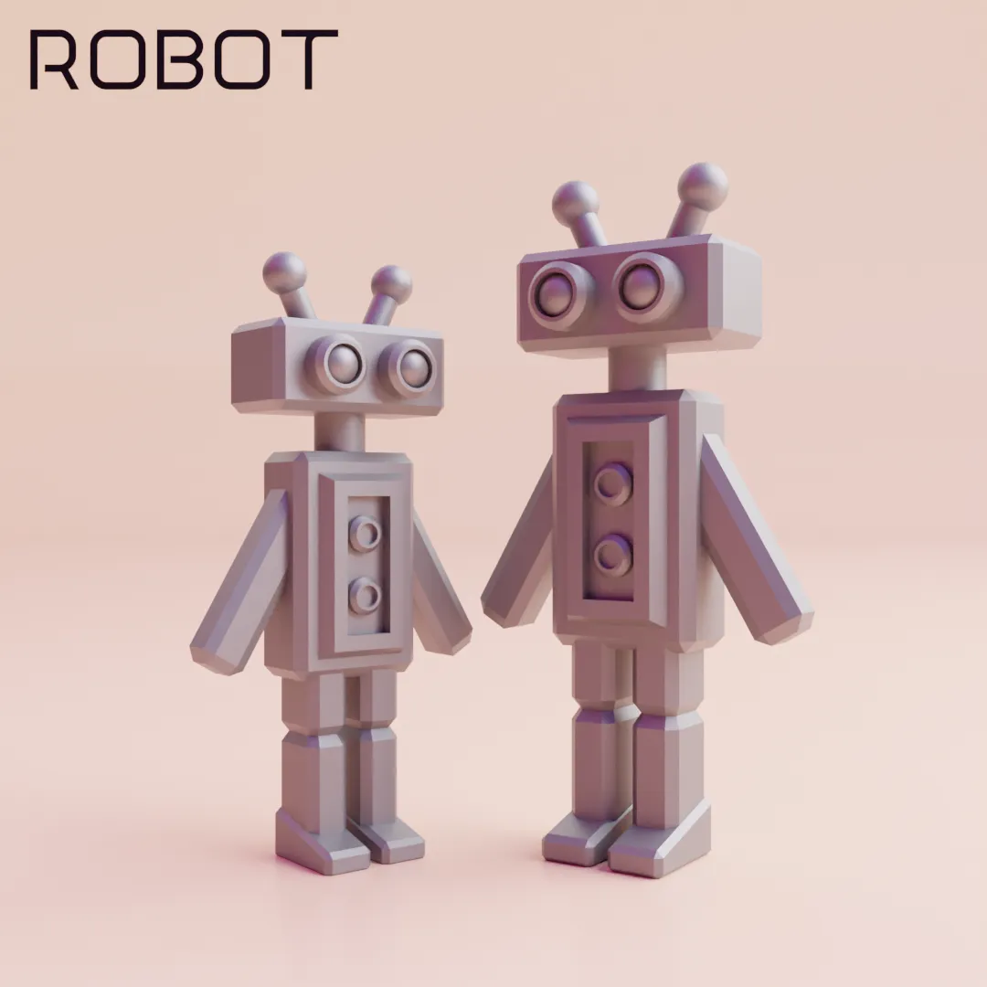 3D Printer Files | 3MF File | cute robot toy idea for fun | Creality Cloud