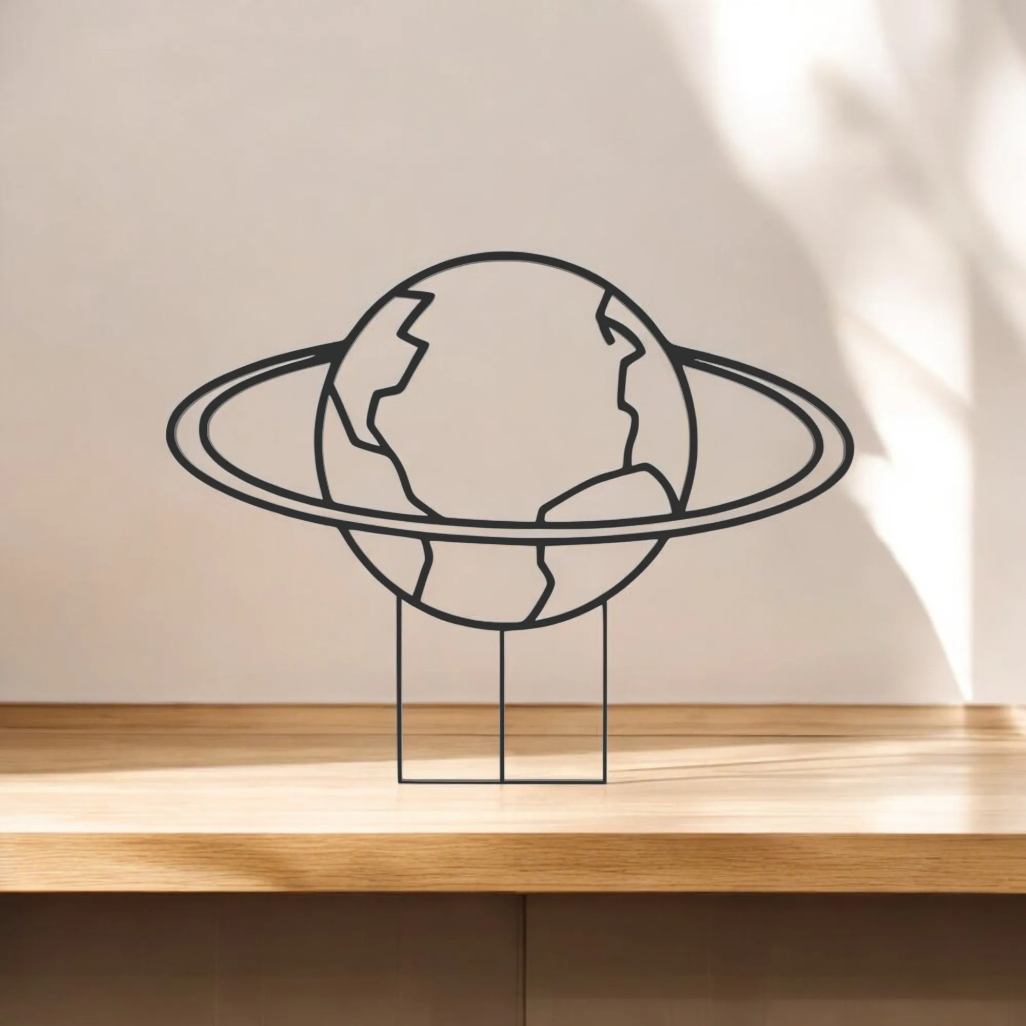 Digital Art STL Download - Planet Line Art - Desktop Line Artby OALPO