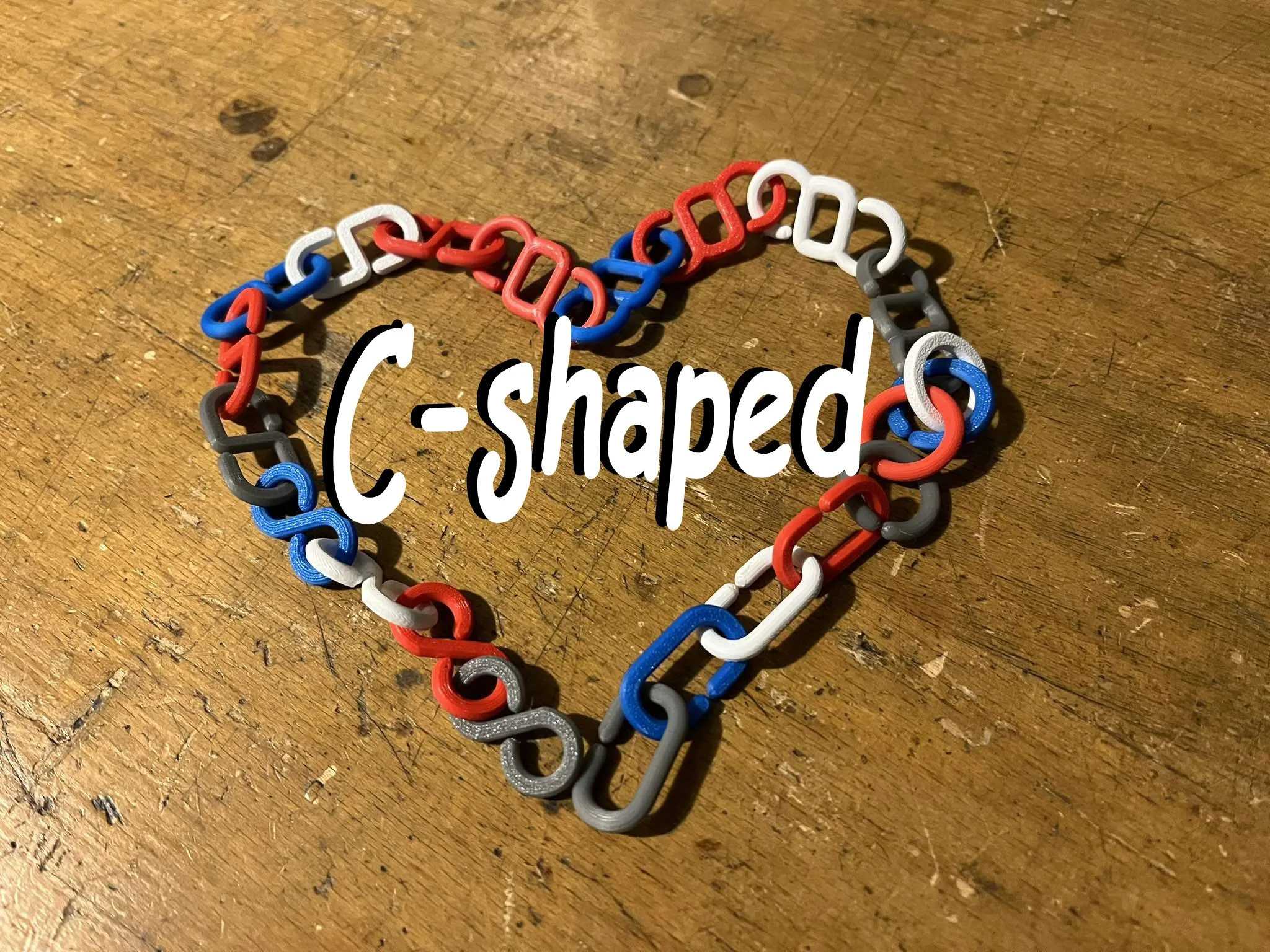 3D Printer Files | 3MF File | C-shaped, chain links | Creality Cloud