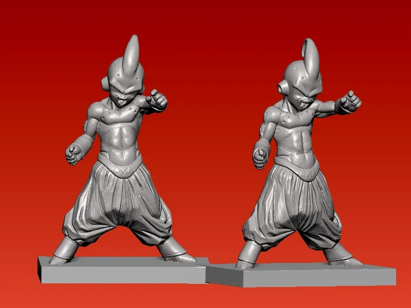 Characters & Creatures STL Descarga - Majin Boo Dragonball Fan model ...