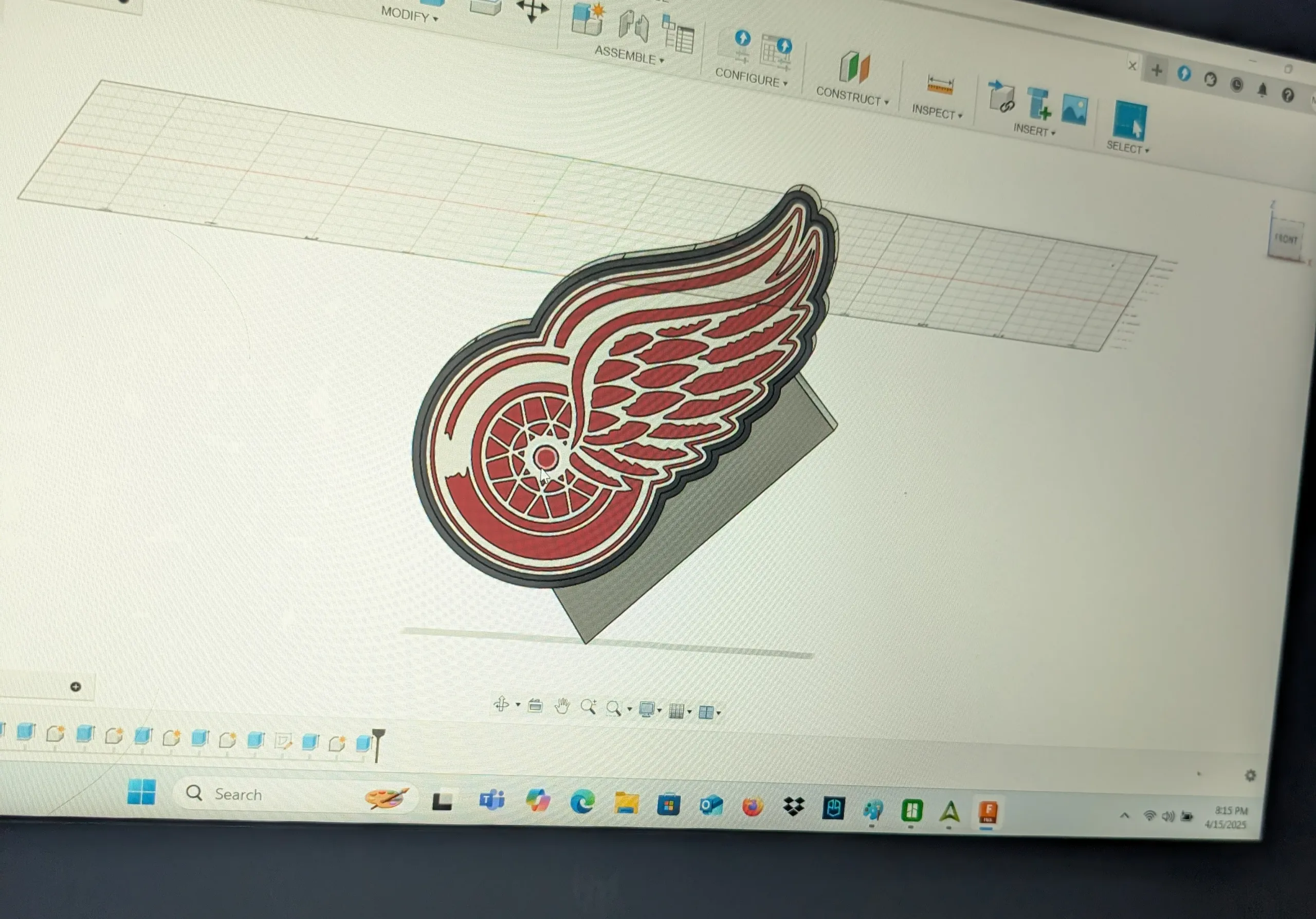 3D Printer Files | 3MF File | Detroit Red Wings lightbox | Creality Cloud