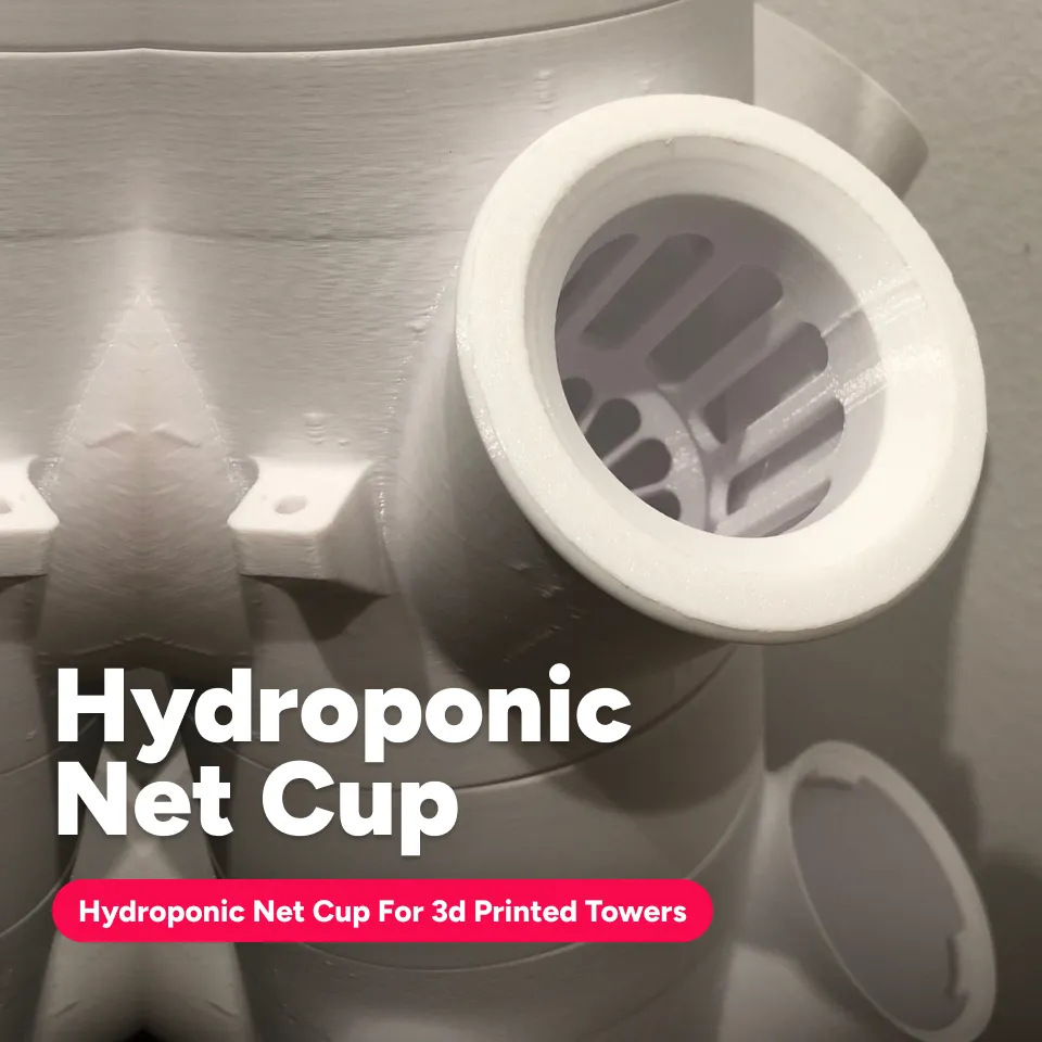 Lighting & Lamps STL Descarga - Hydroponic Net Cup (For 3d Printed ...
