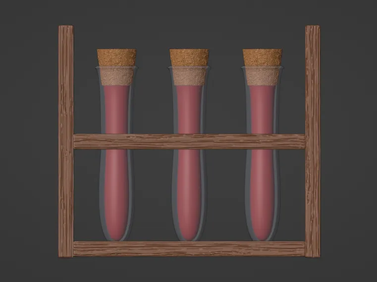 Free Home Decorations & Ornaments STL Download - Vile Stand W/viles ...