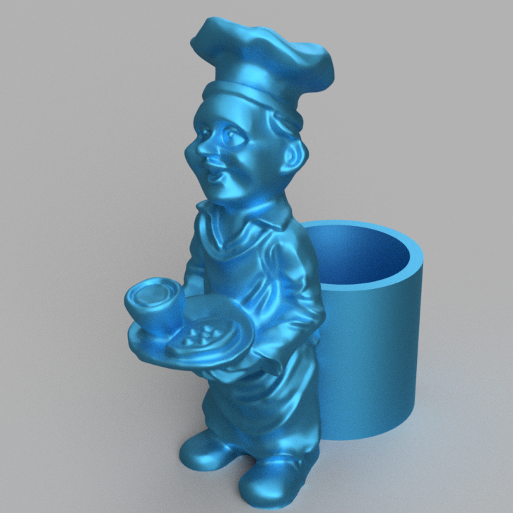 Chef cook pen holder | 3D models download | Creality Cloud