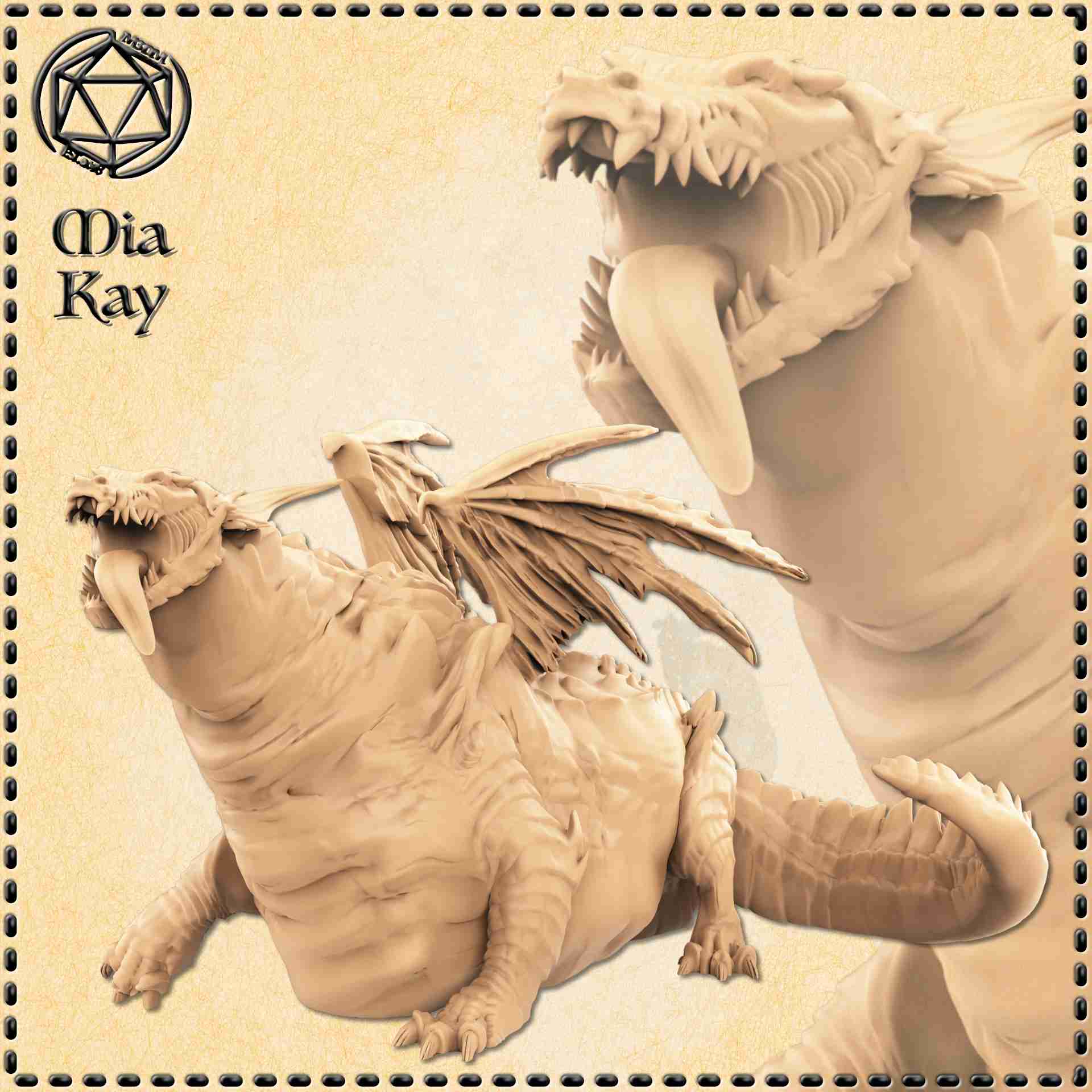 Fat Dragon (angry pose) | 3D models download | Creality Cloud