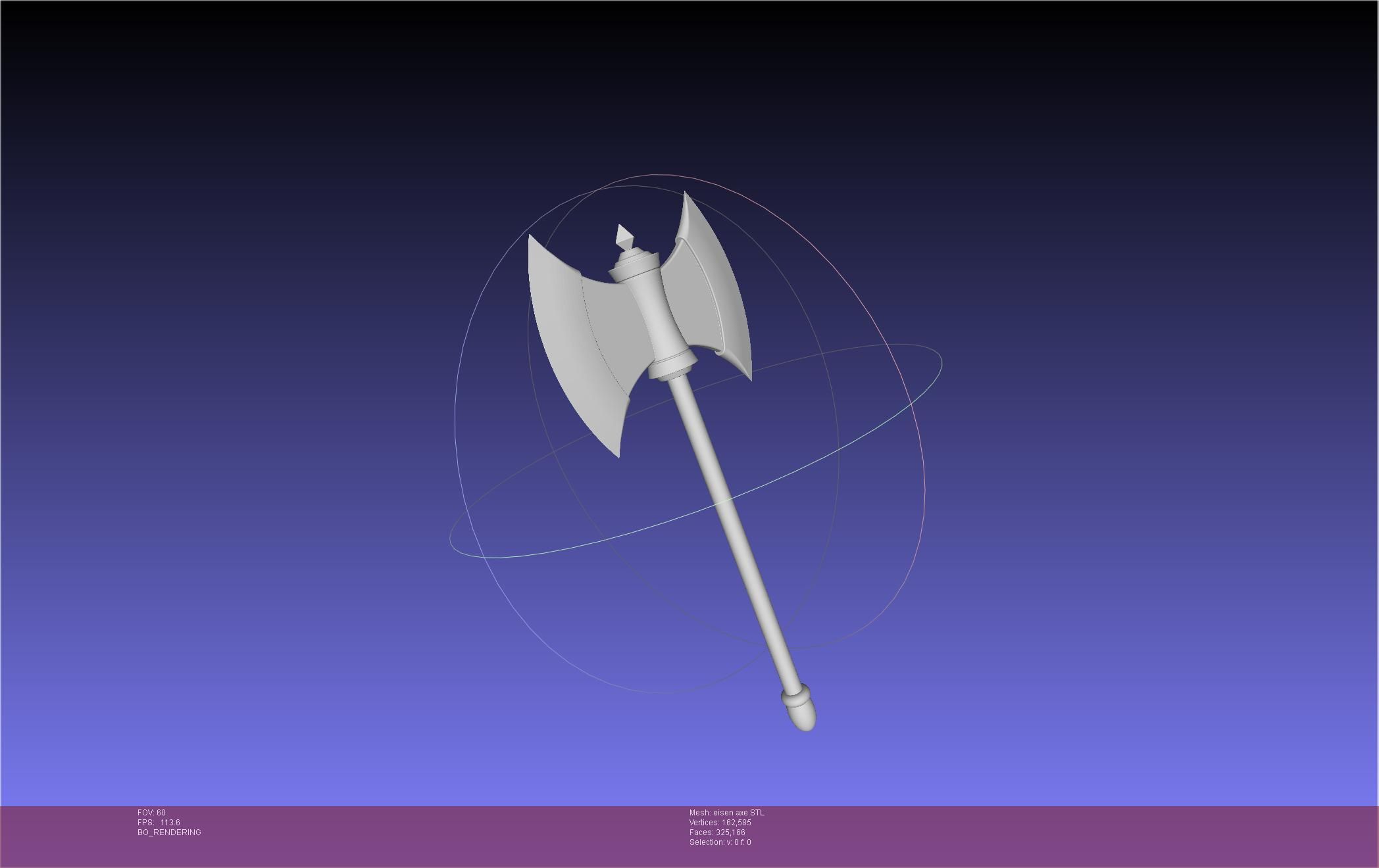 Frieren Eisen Axe Printable Model | 3D models download | Creality Cloud
