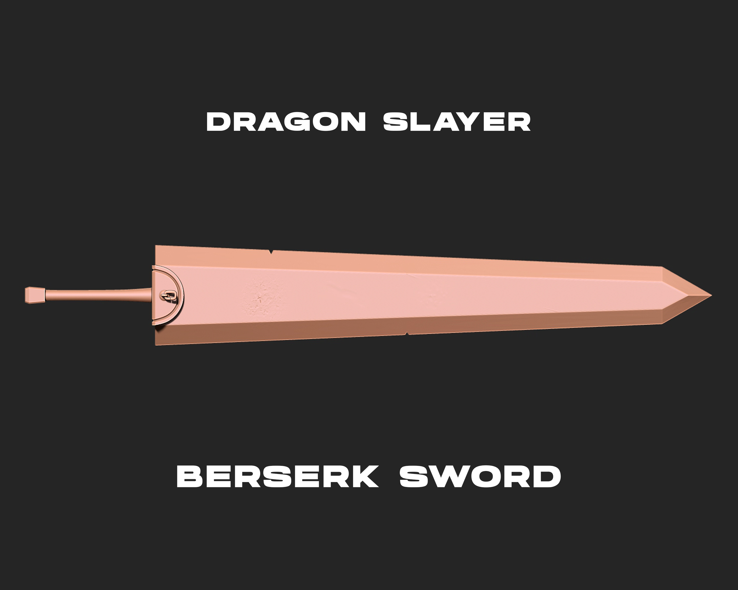 Dragon slayer berserk guts sword | 3D models download | Creality Cloud