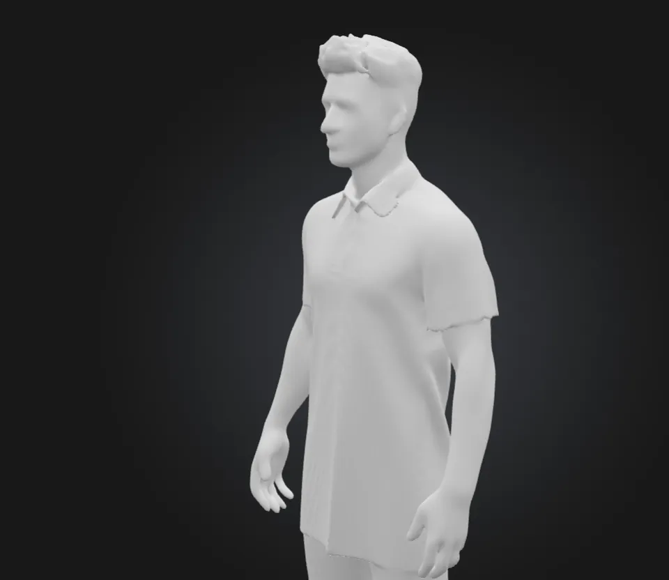 gratuita Sculptures & Artworks STL Descarga - Man standing figure ...