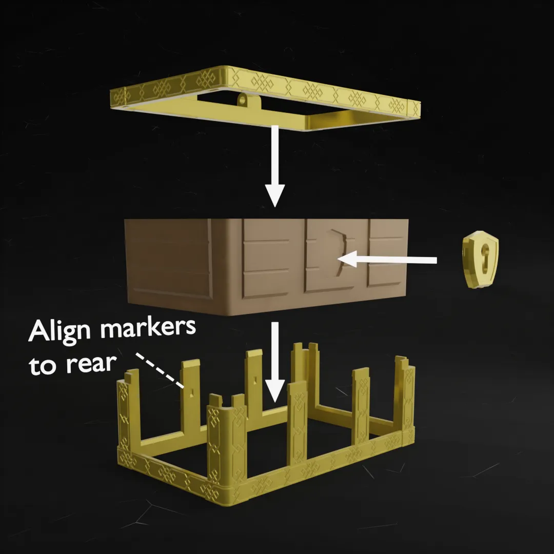 3D Printer Files | 3MF File | Treasure Chest [Kit Version] | Creality Cloud