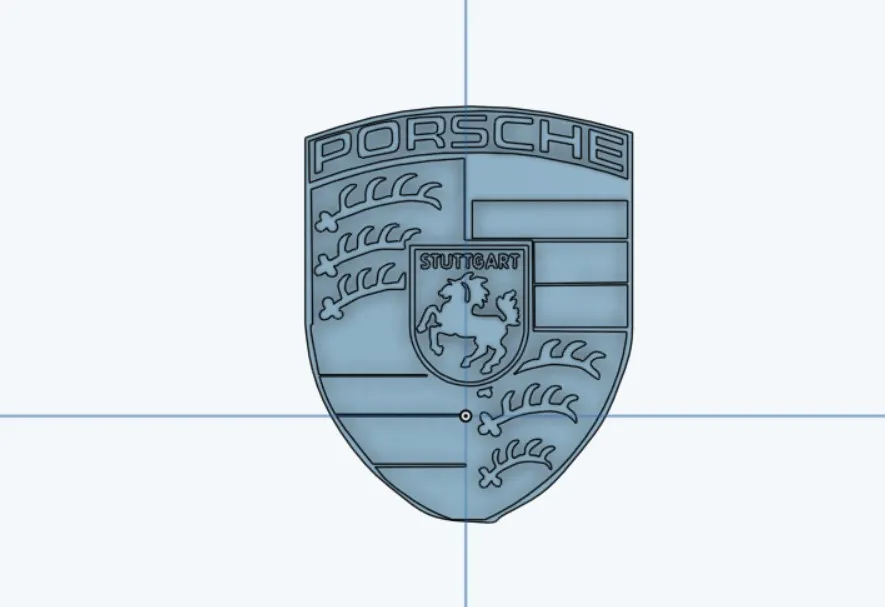 Badges & Coins STL Descarga - Porsche badge - Print Perfect 3D