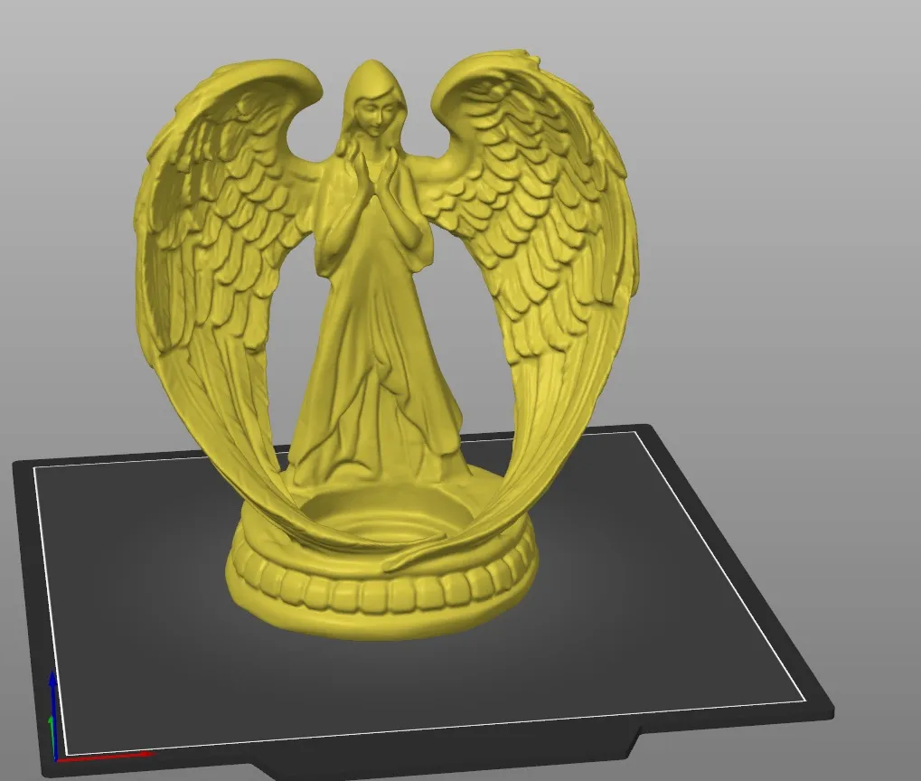 Lighting & Lamps STL Download - angel praying tea light candleby ...