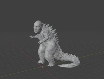 3D Printer Files | 3MF File | Dwayne The Rockzilla | Creality Cloud