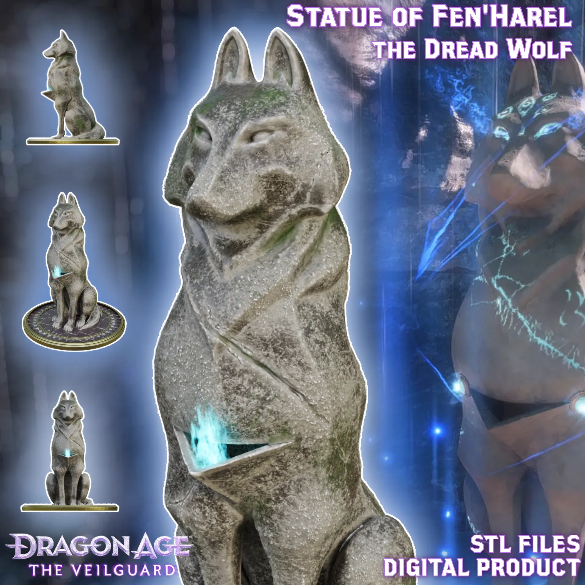 Characters & Creatures STL Download - Statue of Fen'Harel, the Dread ...