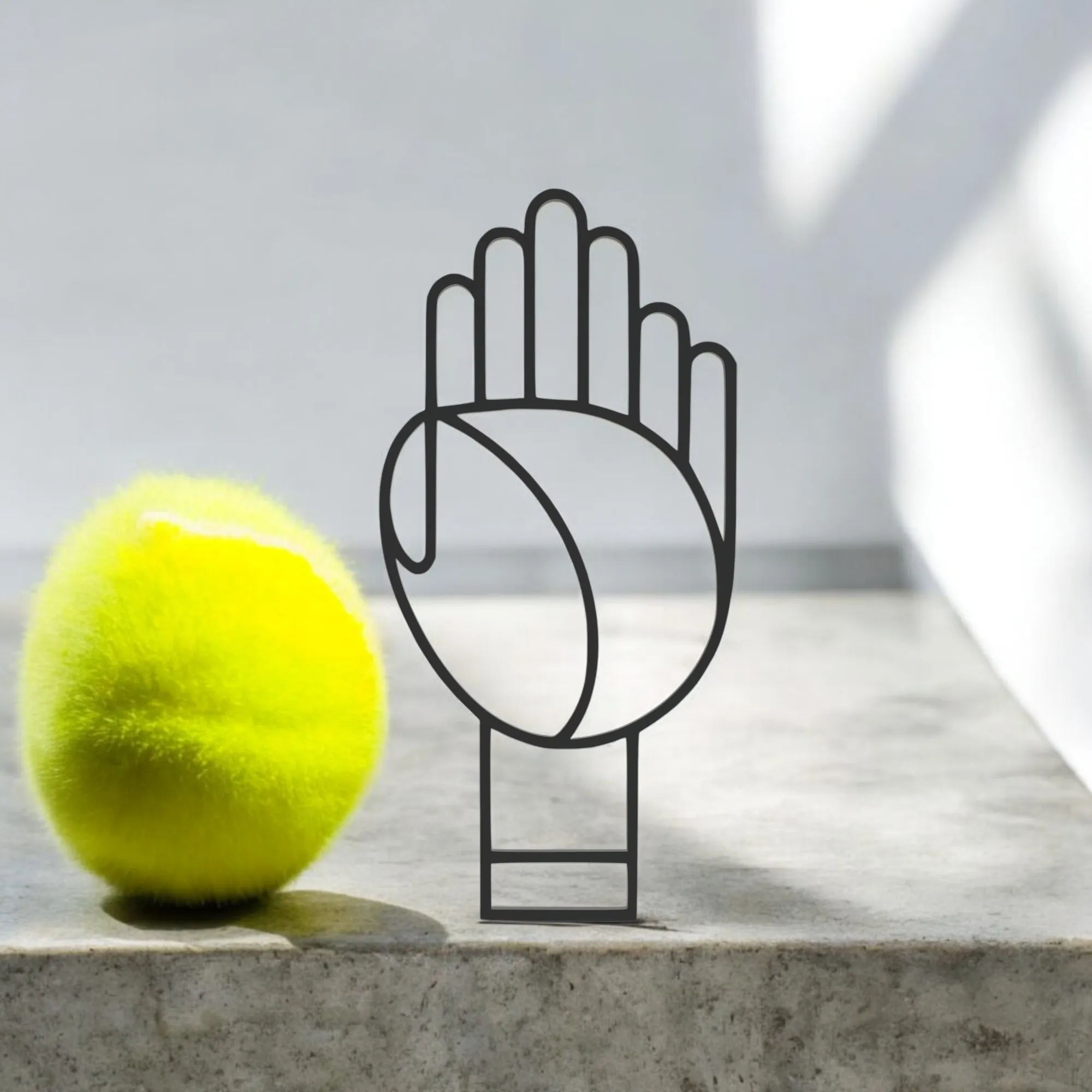 Digital Art STL Download - Gyan Mudra Line Art - Desktop Line Artby OALPO