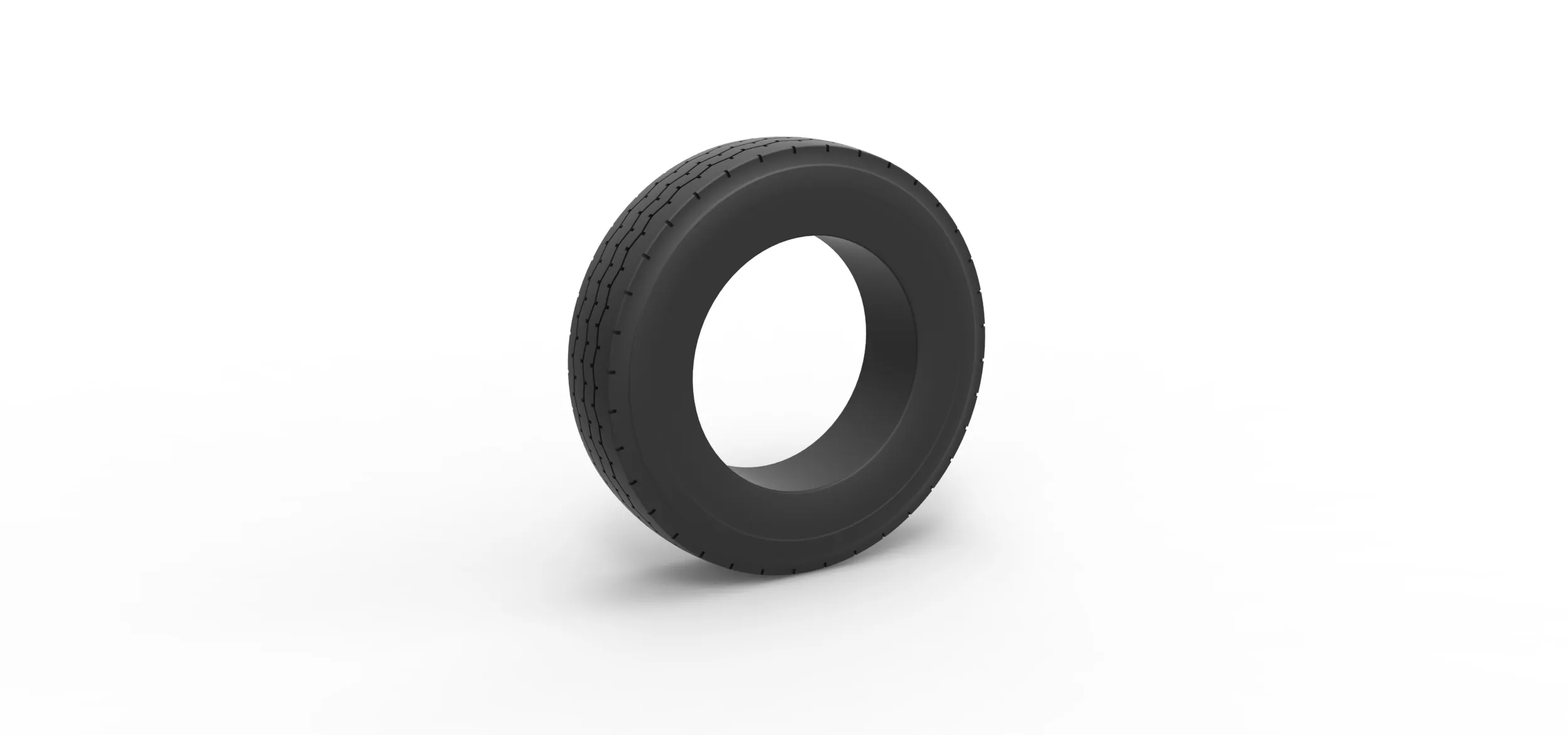 Other STL Download - Semi truck tire 10 Scale 1:25by 3DTechDesign