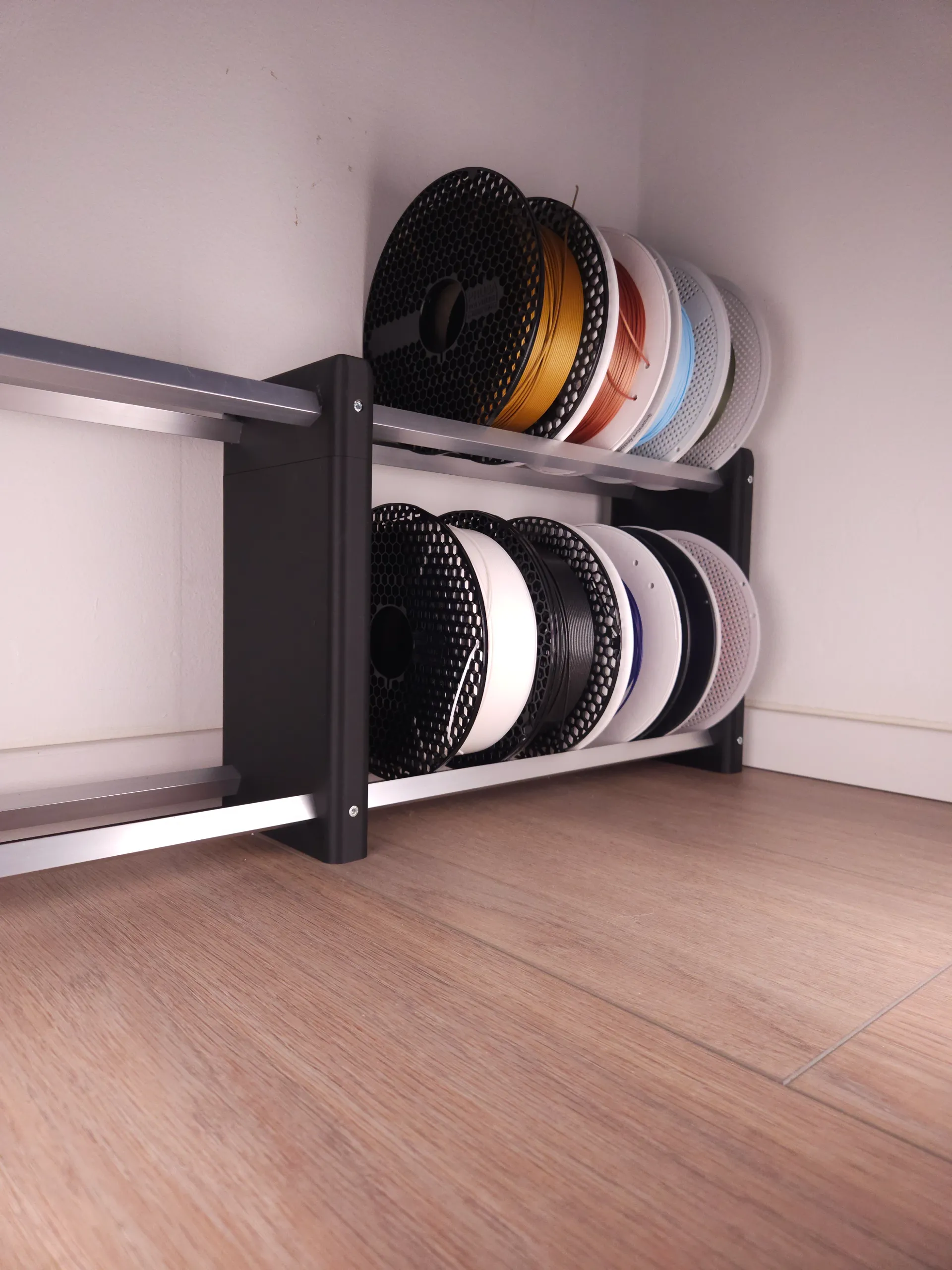 Free 3D Printer Accessories STL Download - Filament Storage wall ...