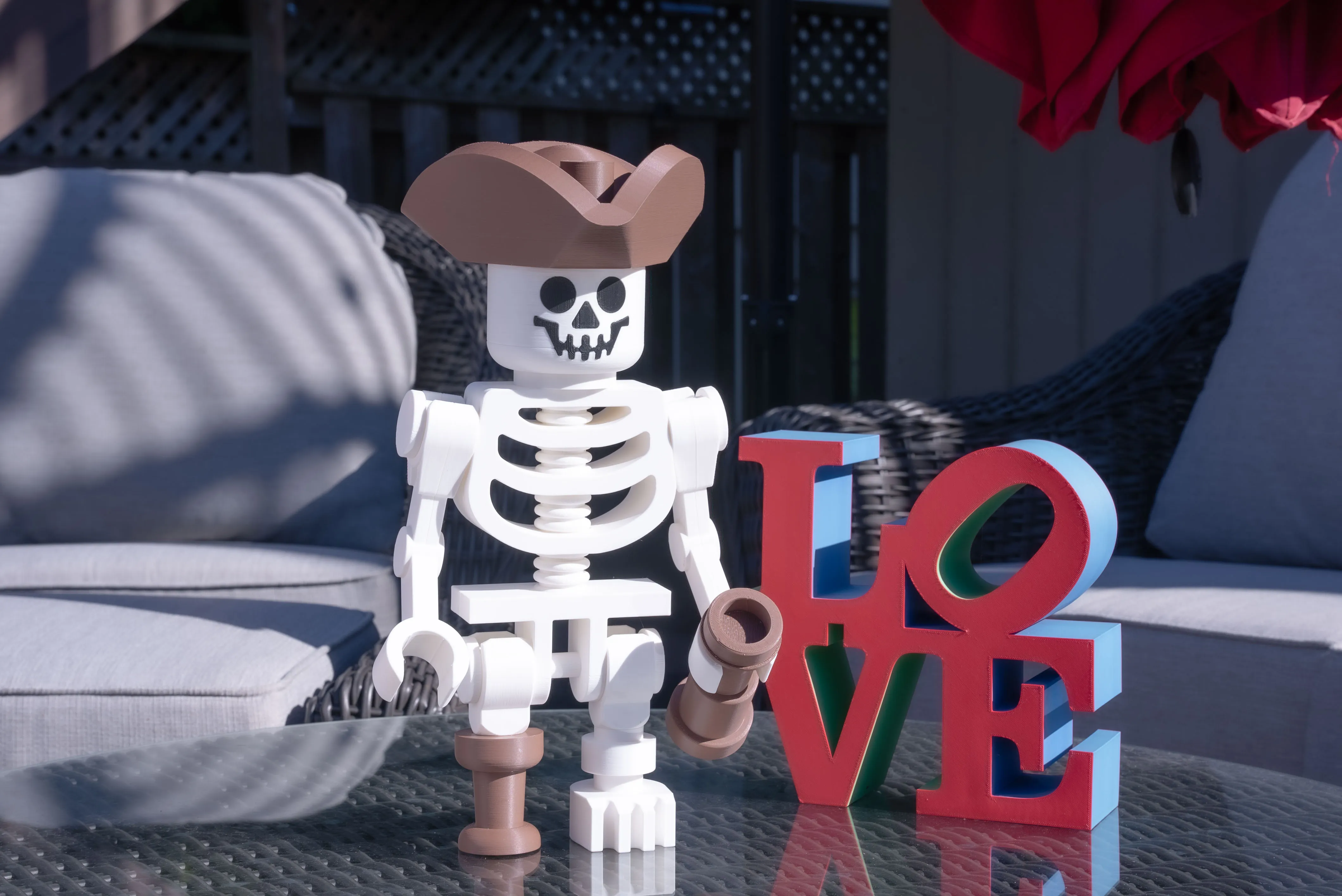 3D Printer Files | 3MF File | Skeleton Pirate Giant Minifigure (16 ...