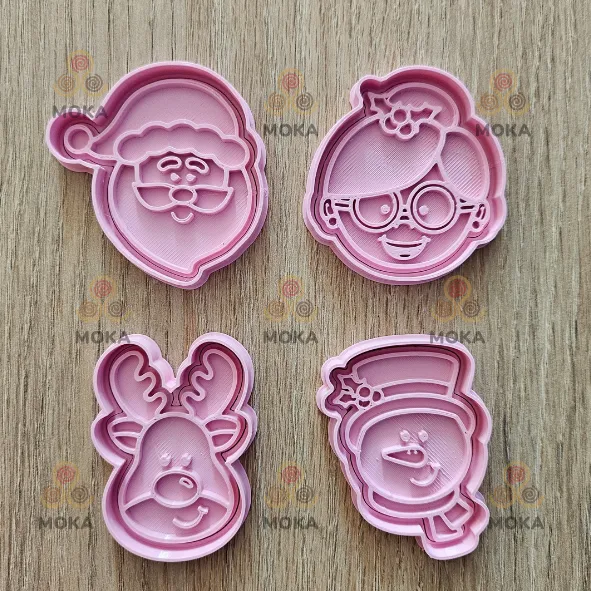 Board Games & Card Games STL Download - Christmas character cookie ...