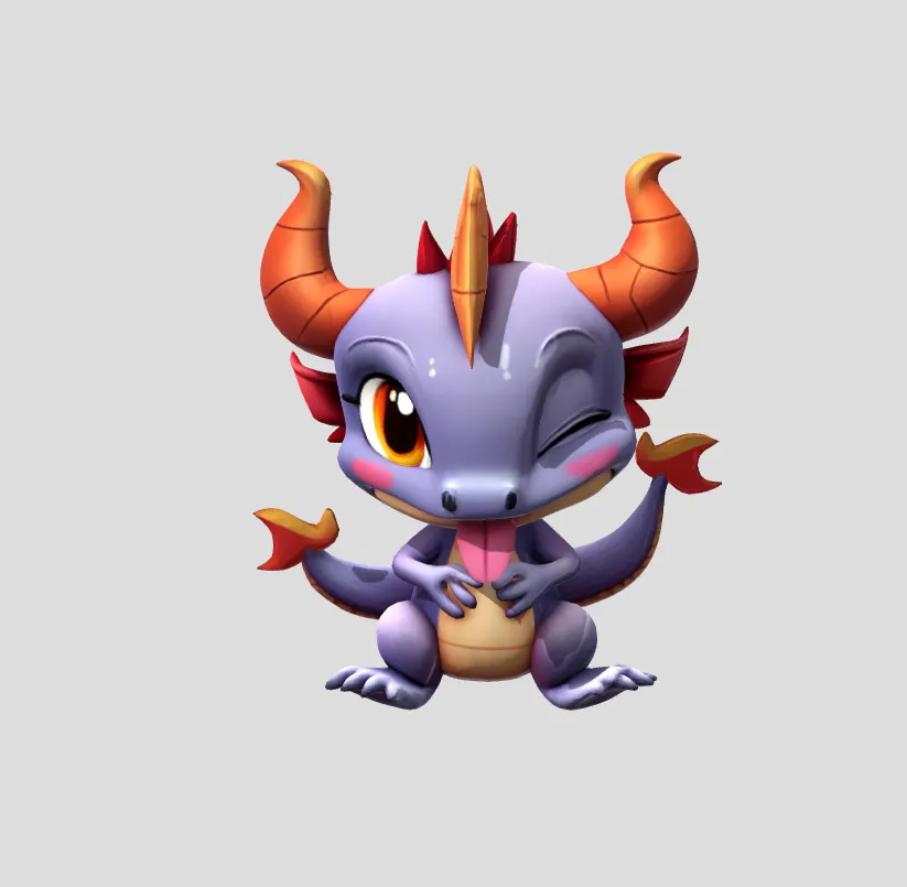 Characters & Creatures STL Download - Cute Dragonby neagww