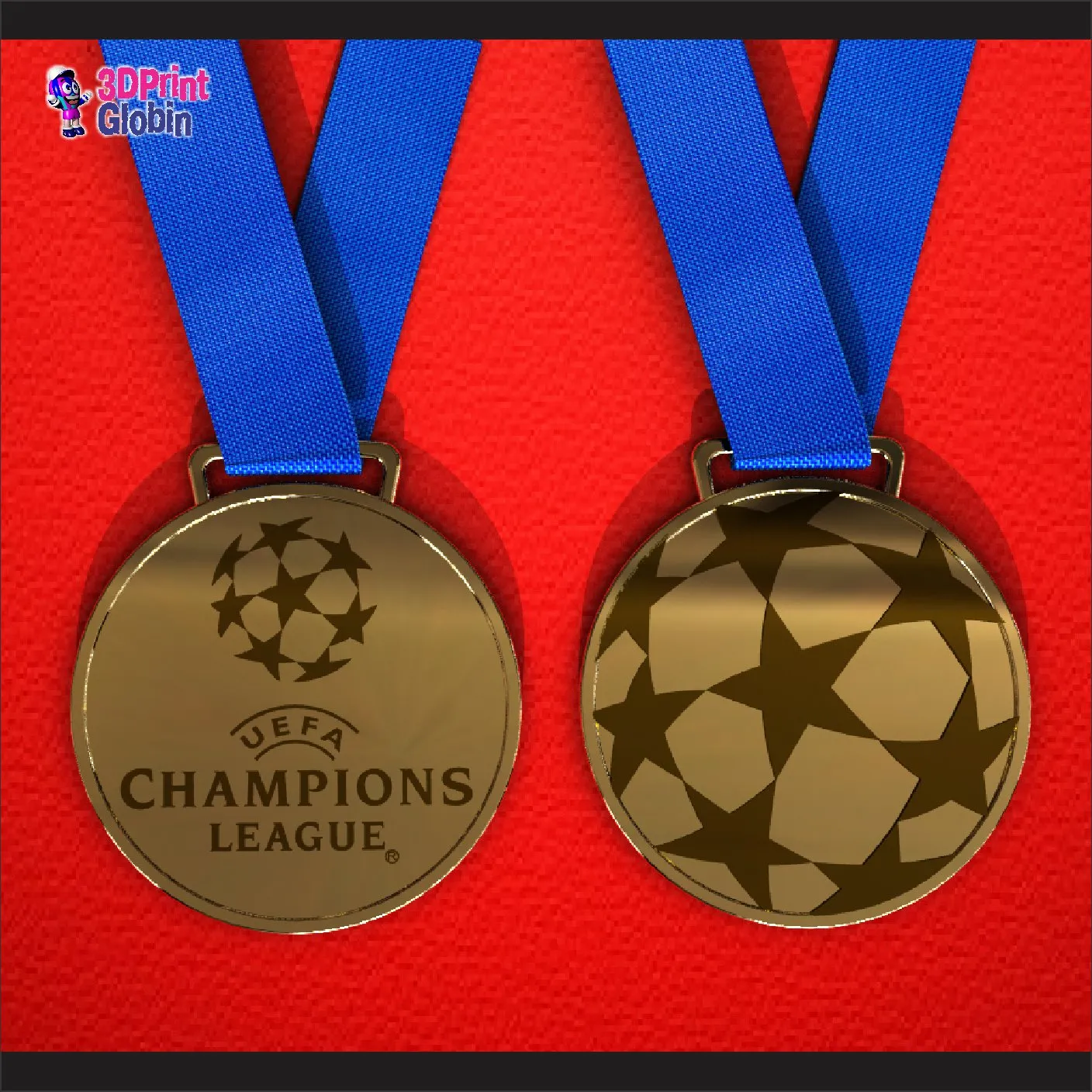 Badges & Coins STL Download - Medalla Champions League Winnersby ...