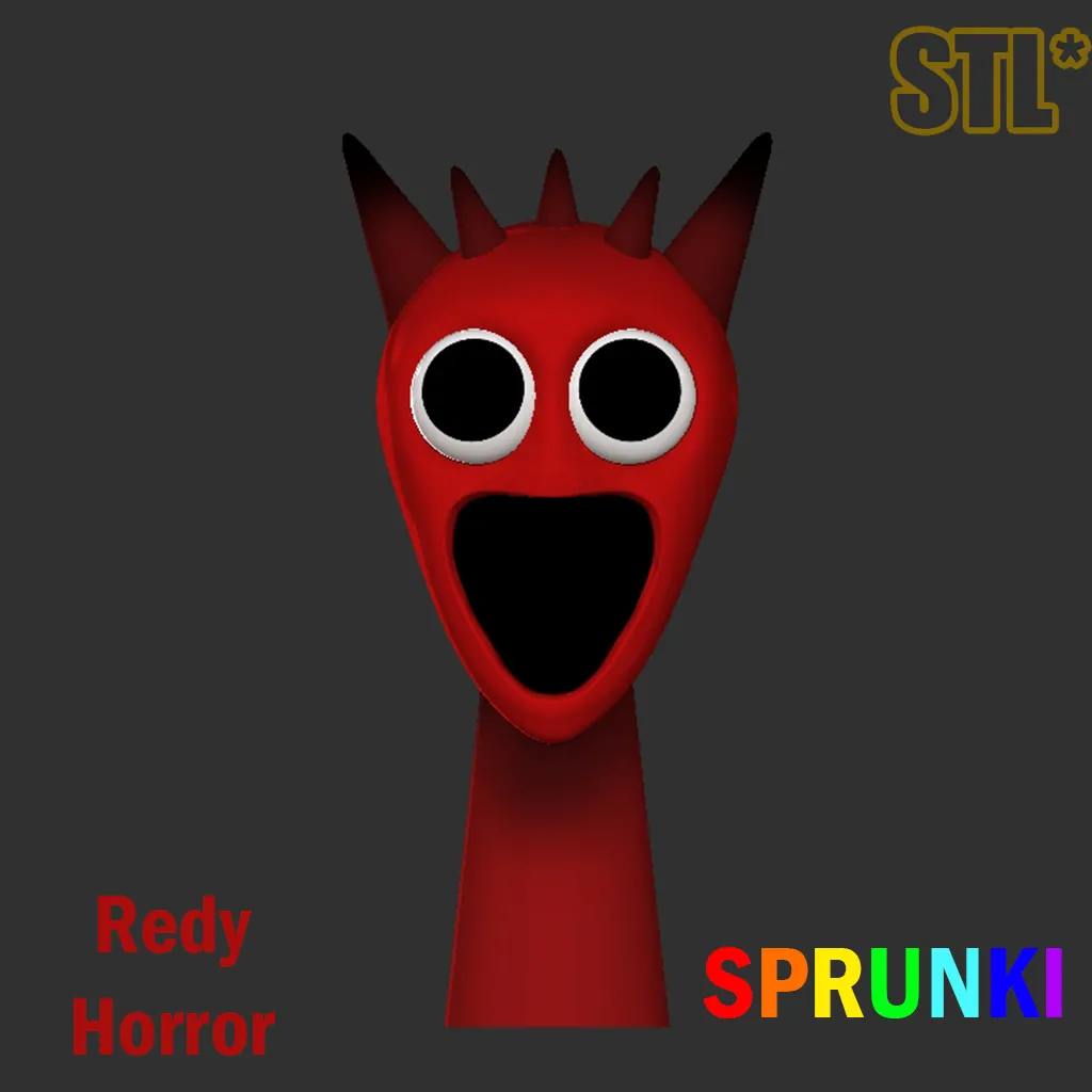 Characters & Creatures STL Download - Sprunki Incredibox Redy Horror ...