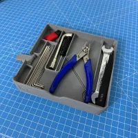 K1 Max Toolbox printed to store the accessories for my K1 Max. Simple ...