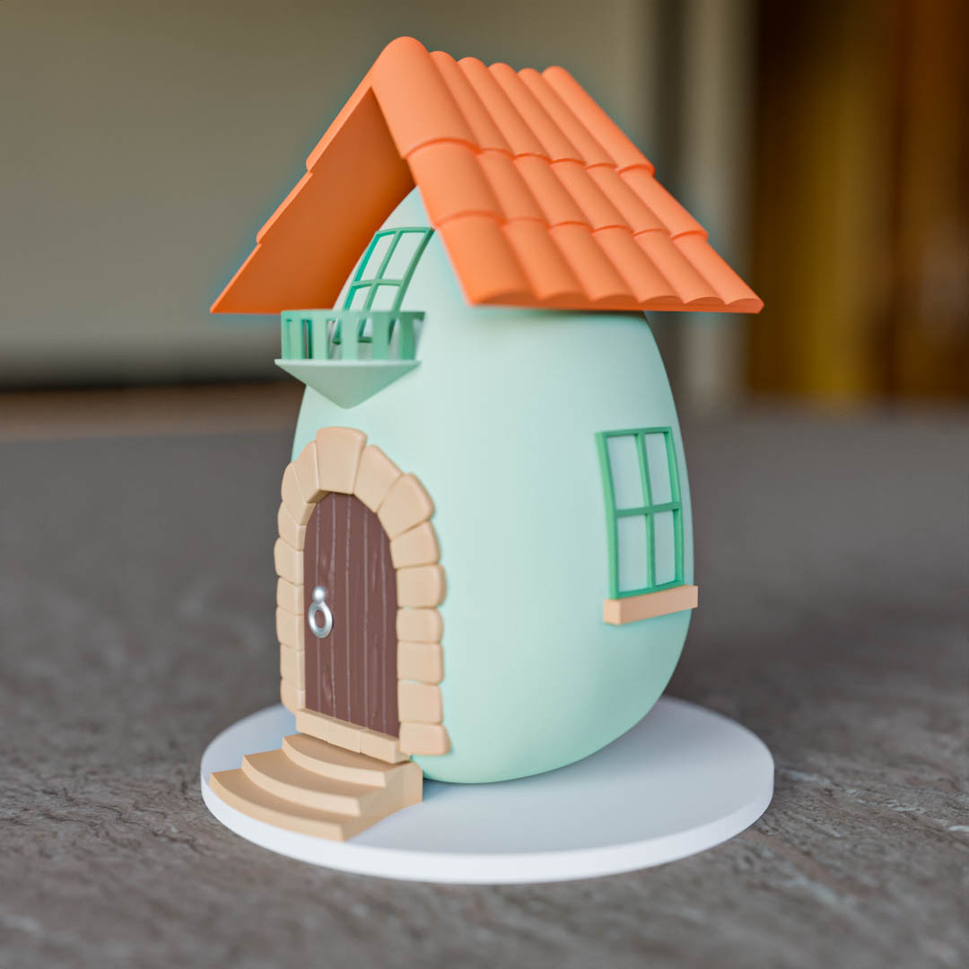 Easter egg house | 3D models download | Creality Cloud