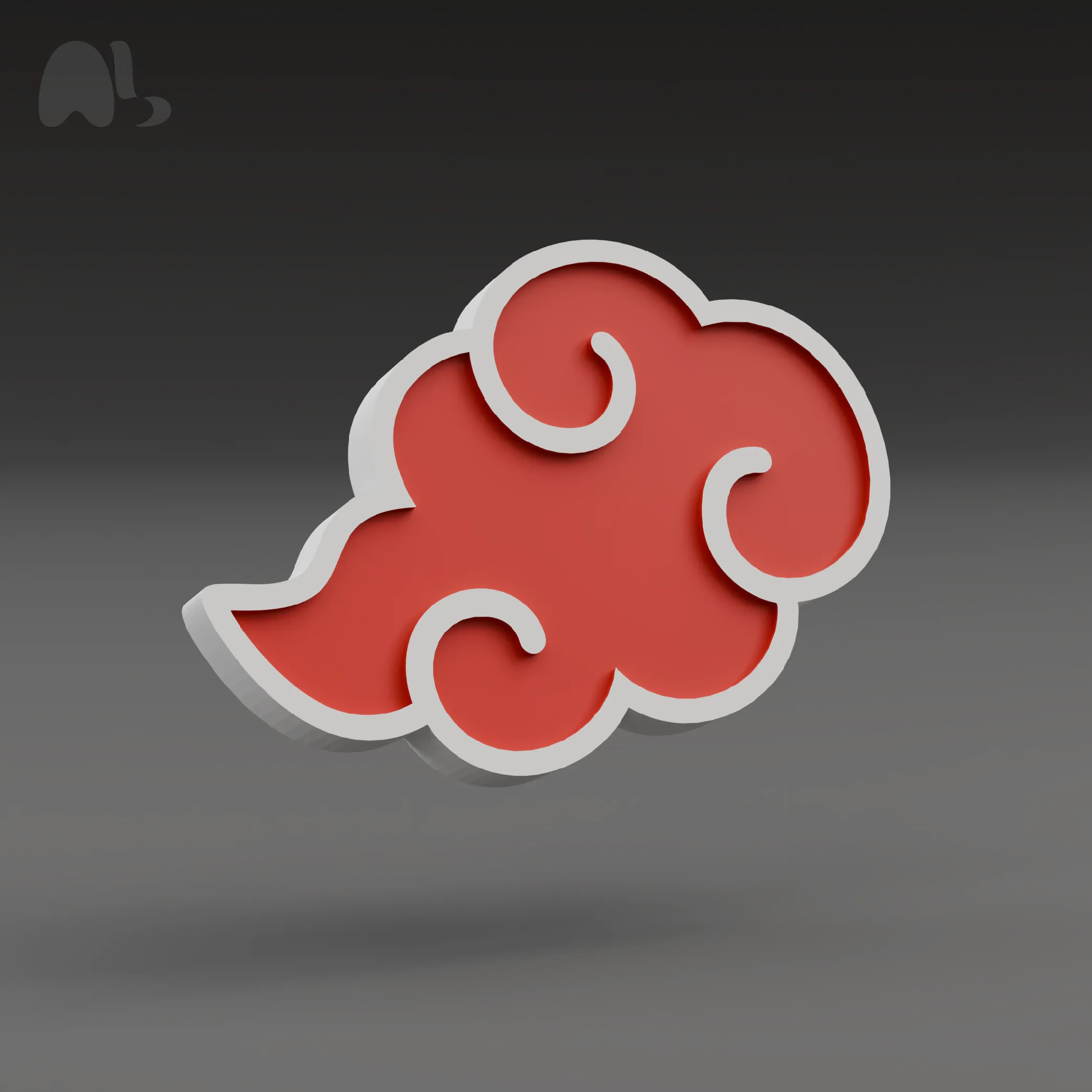 Sculptures & Artworks STL Download - Akatsuki - Pin Nubeby Raul Penayo