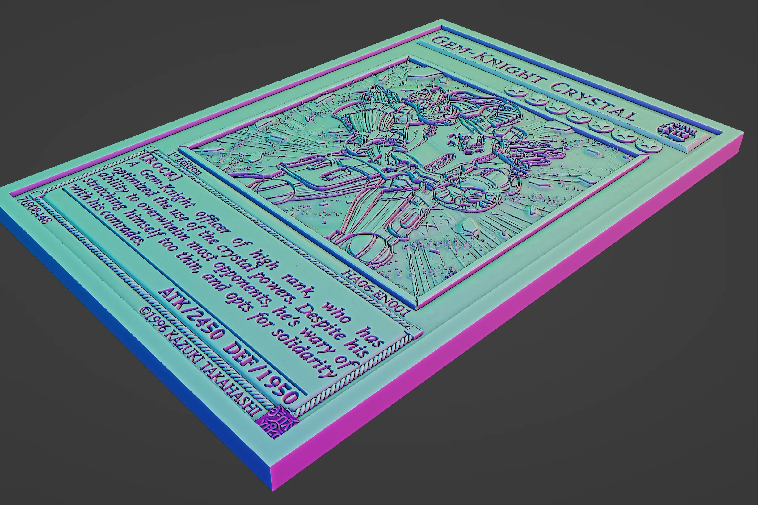3D Printer Files | 3MF File | Gem-Knight Crystal - yu-gi-oh! | Creality ...