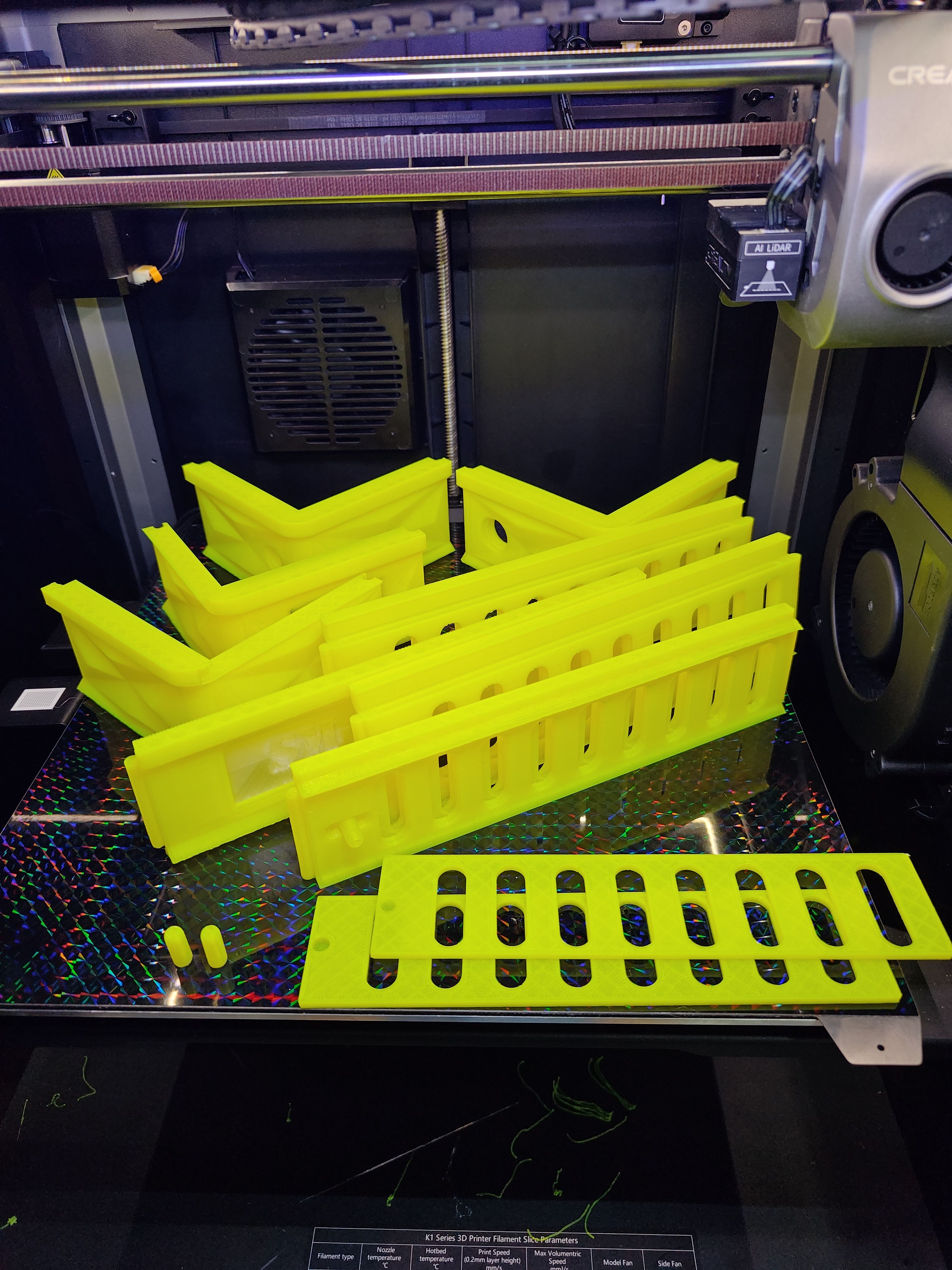 Creality K1Max riser 50 mm. with led and sliding lid | 3D models ...