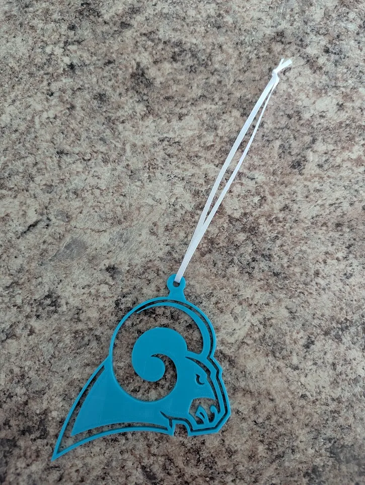 Home Decorations & Ornaments STL Download - Los Angeles Rams Christmas ...