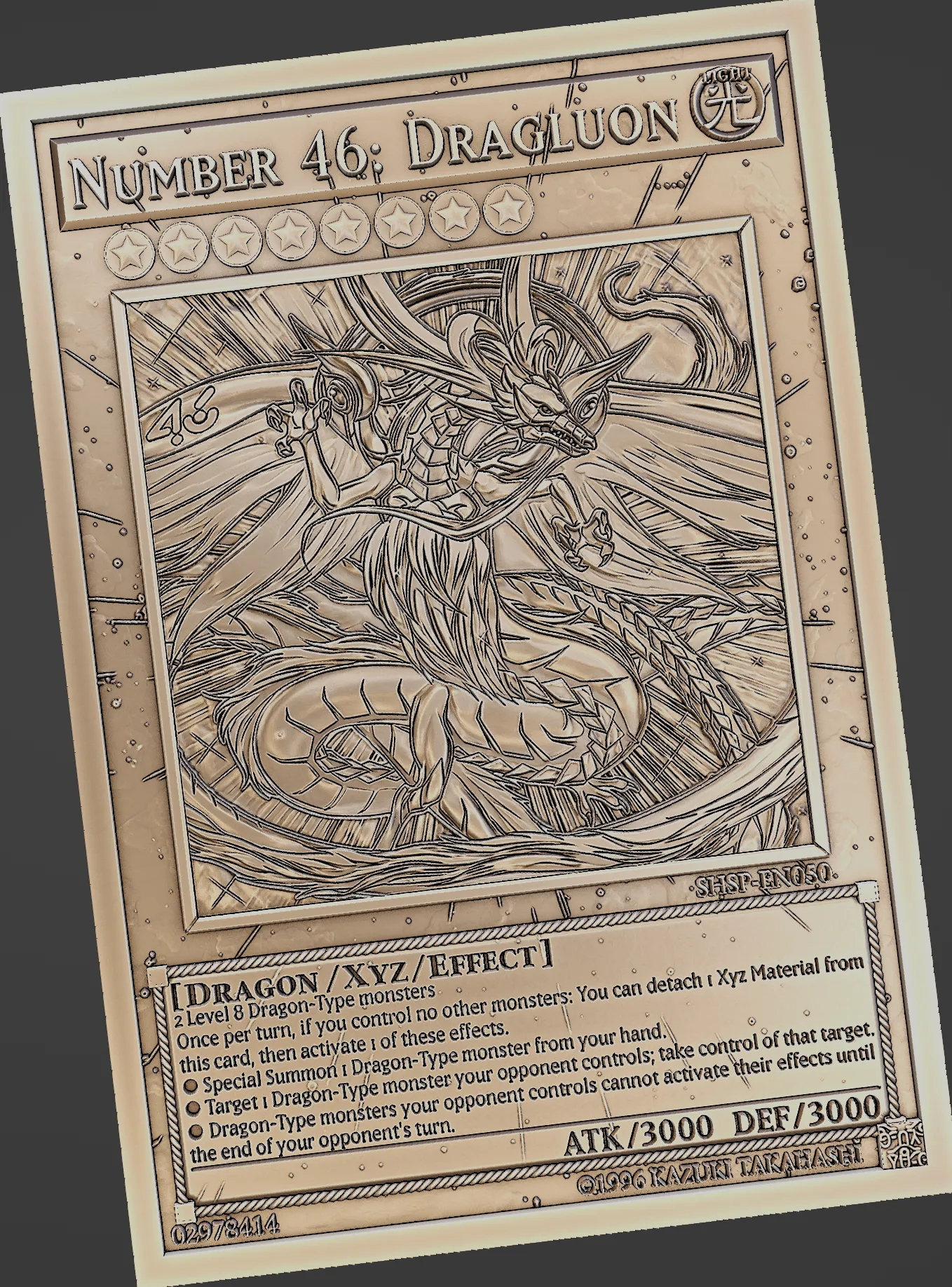 Free Other STL Download - Number 46: Dragluon - yu-gi-oh!by Wsonuchiha3D