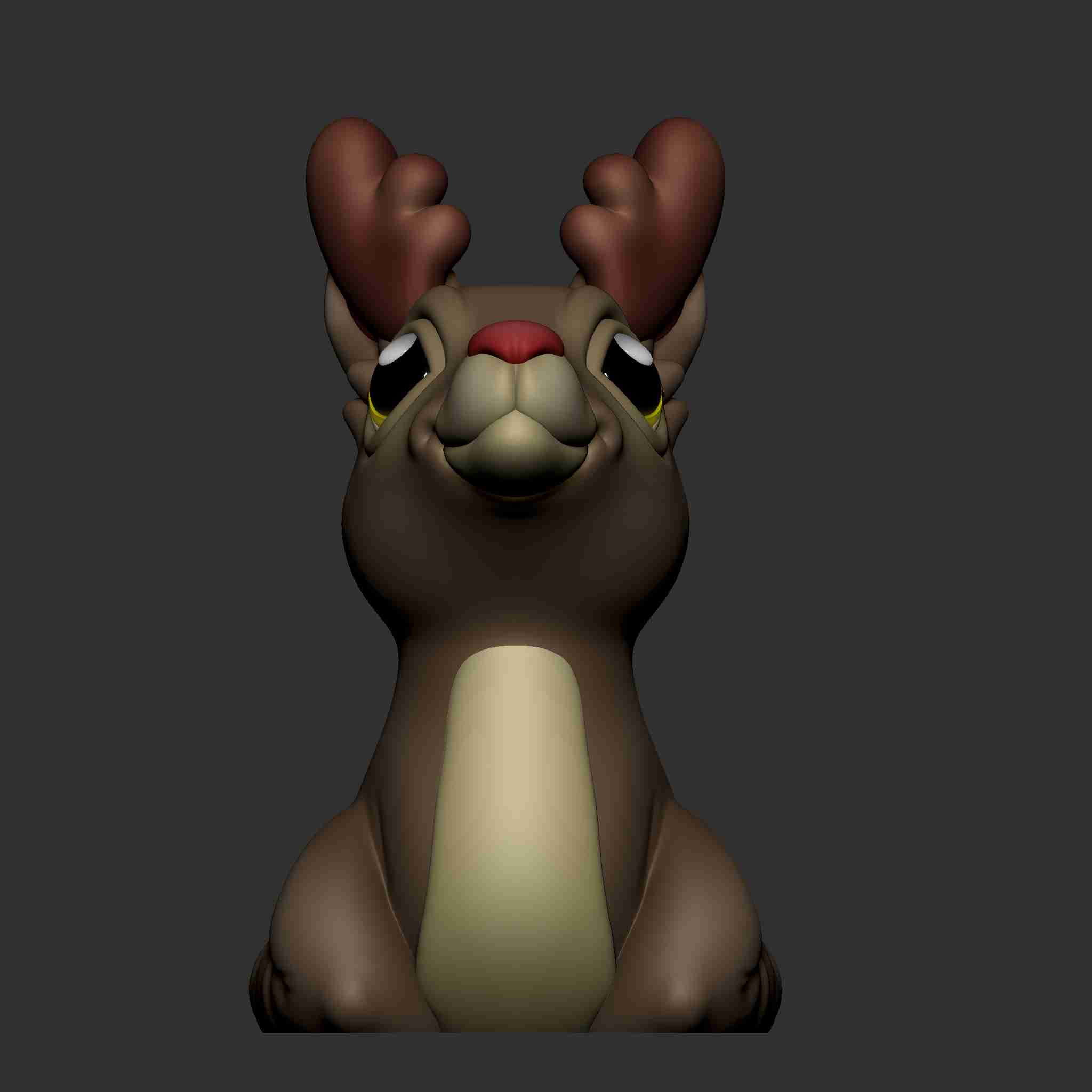 CUTE REINDEER (PRINT IN PLACE) | 3D models download | Creality Cloud