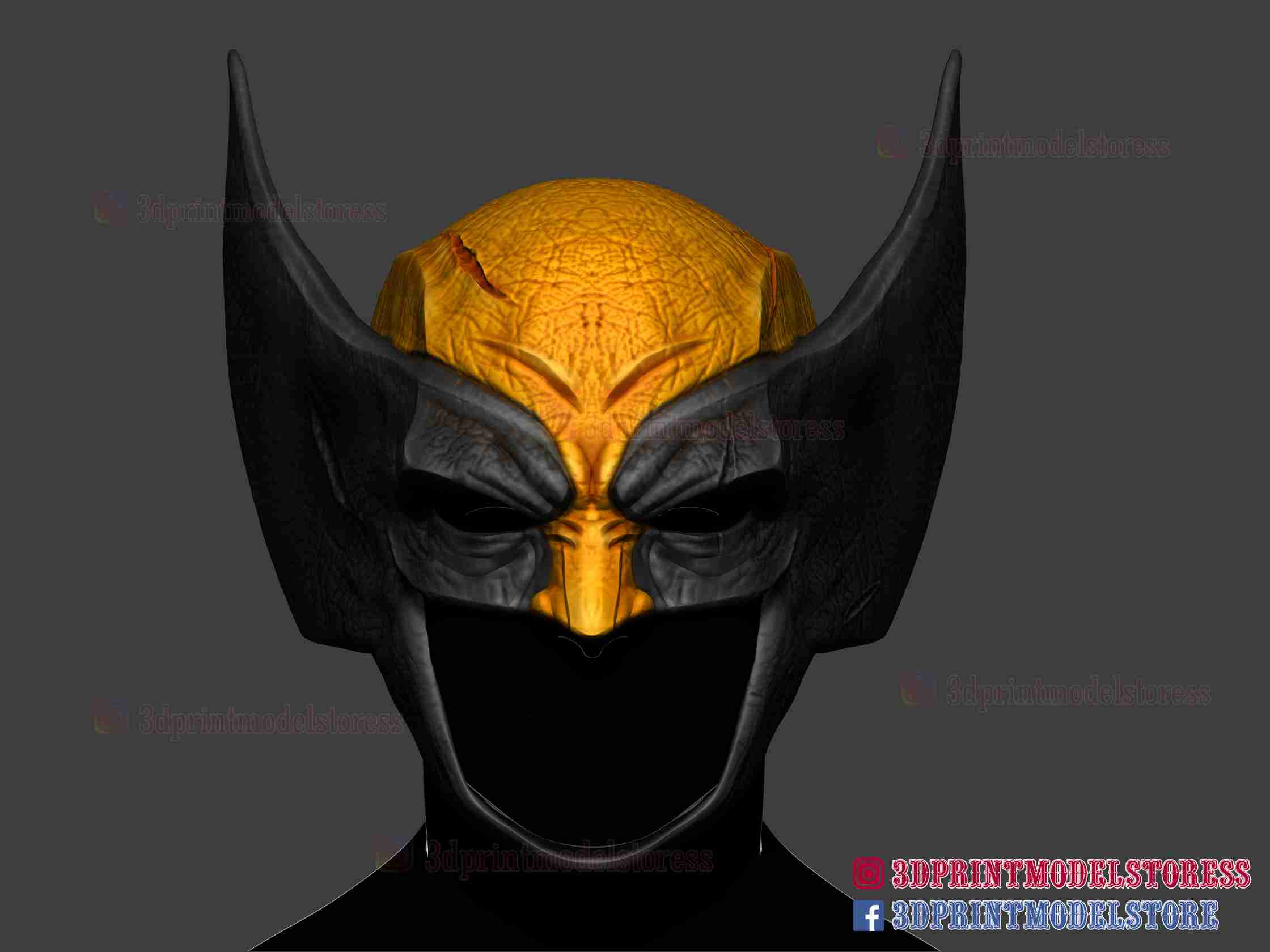 Wolverine Helmet - Marvel Comics Cosplay | 3D models download ...