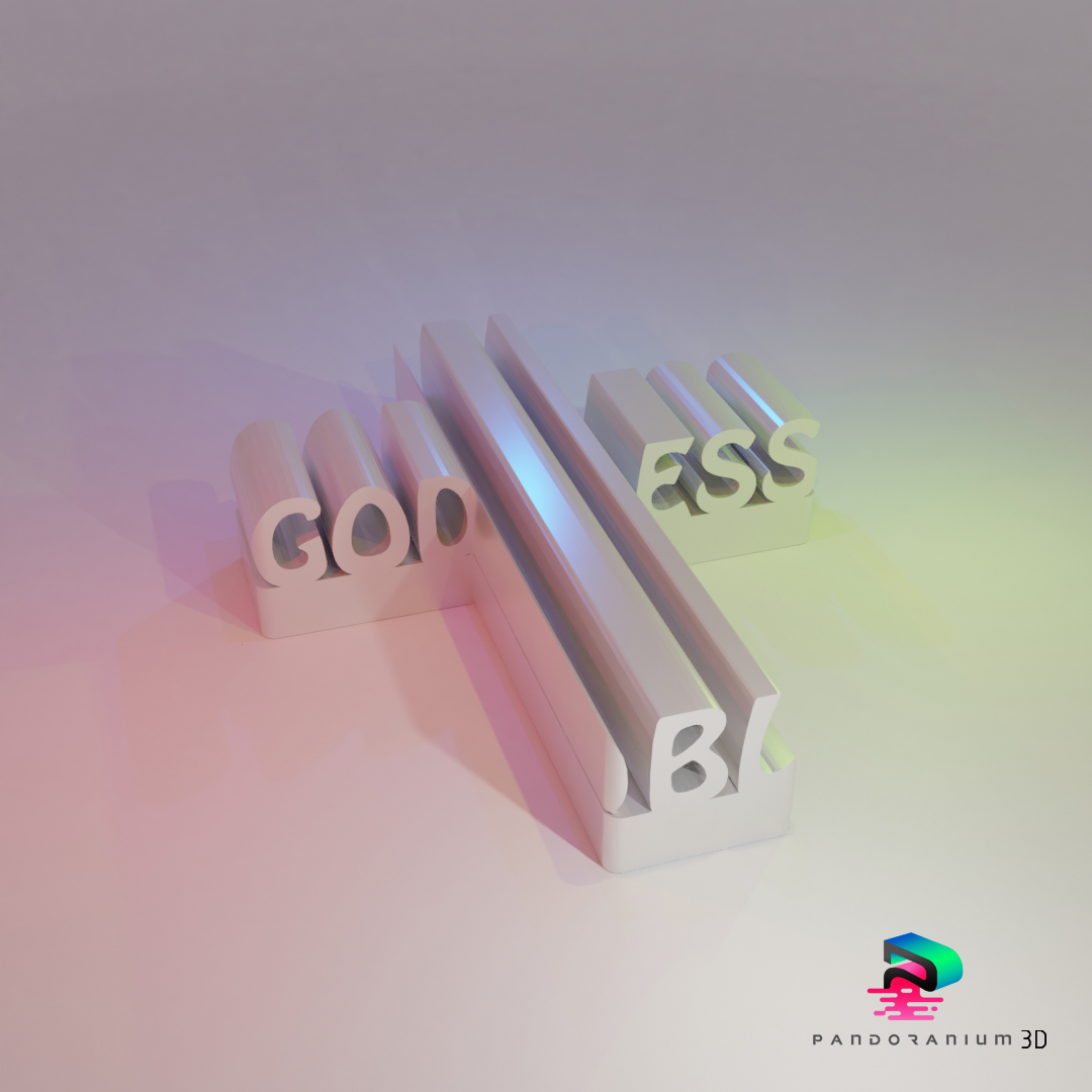3D WORD SHAPE - GOD BLESS | 3D models download | Creality Cloud