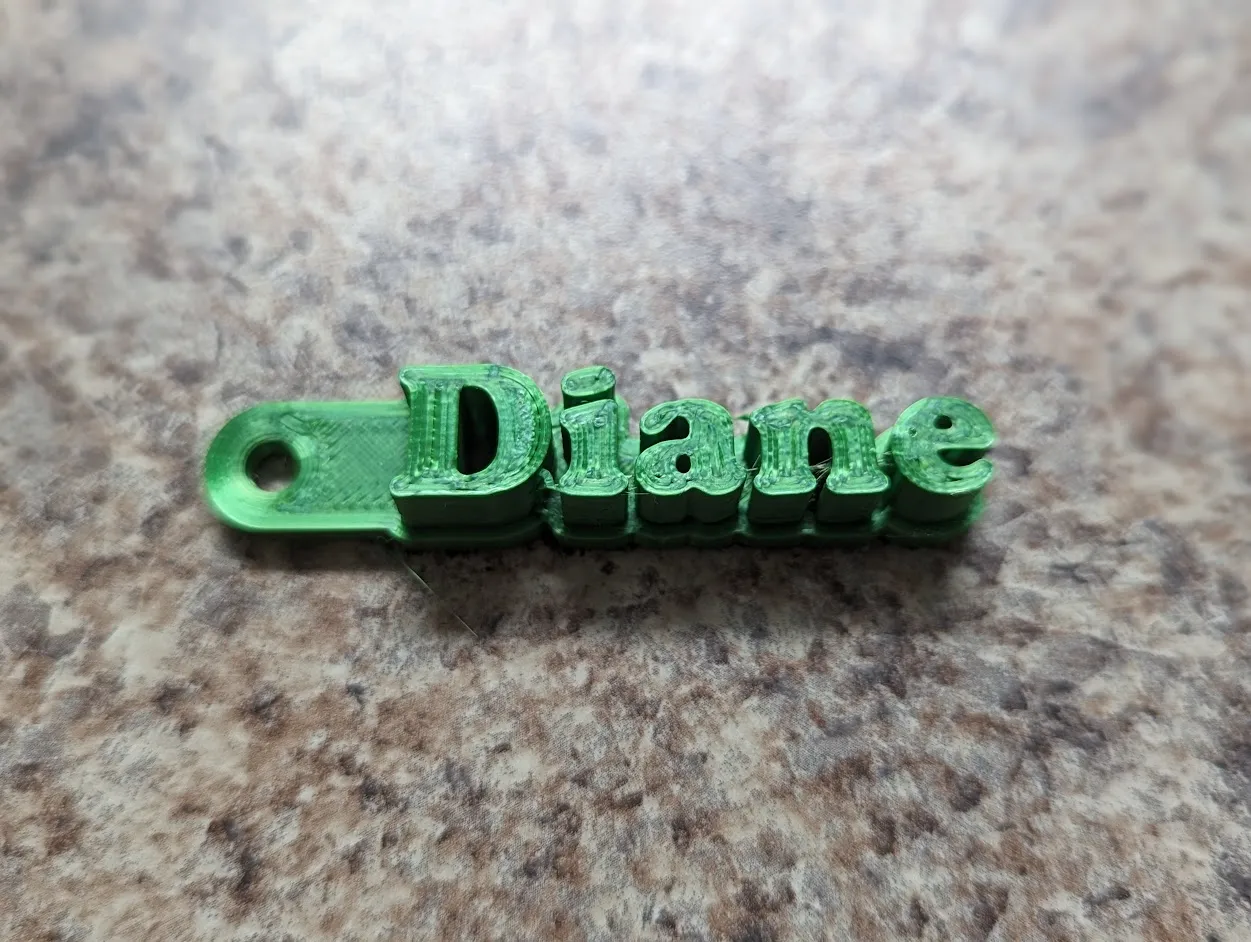 Jewelry & Accessories STL Download - Diane Keychainby Trash Can Guy