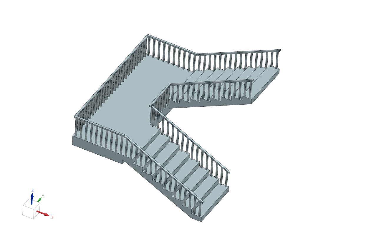 Double-run Twists and Turns Stair | 3D models download | Creality Cloud